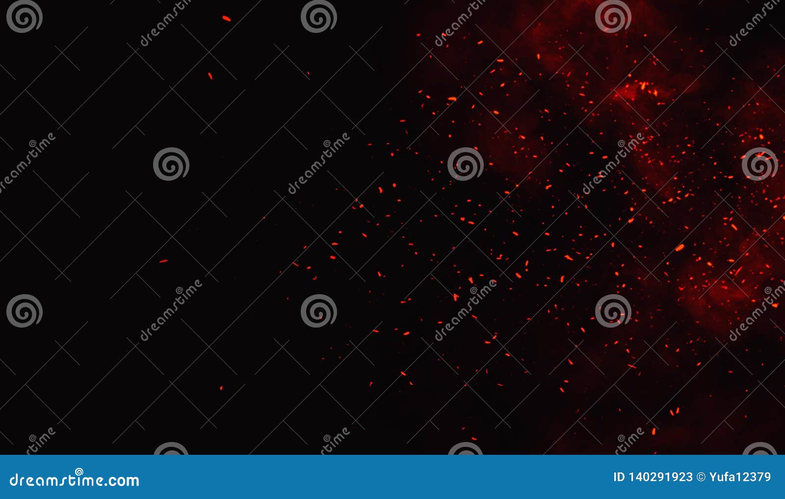 Smoke with Fire Embers Particles Texture Overlays . Burn Effect on ...