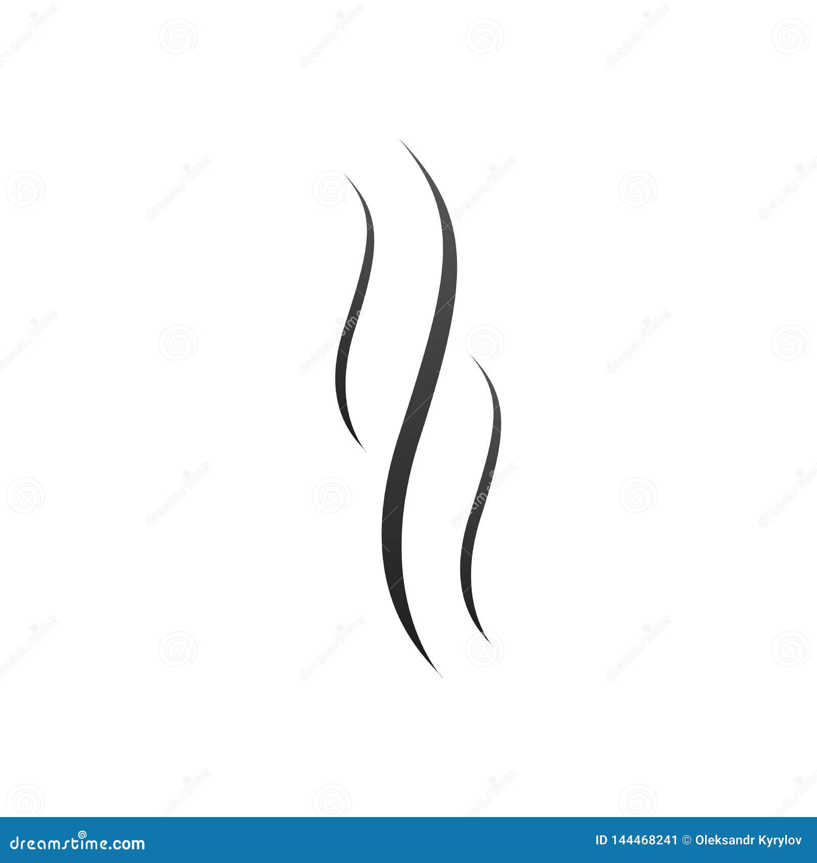 Smoke, Fire, Evaporating Water Silhouette. Vector Illustration Isolated ...