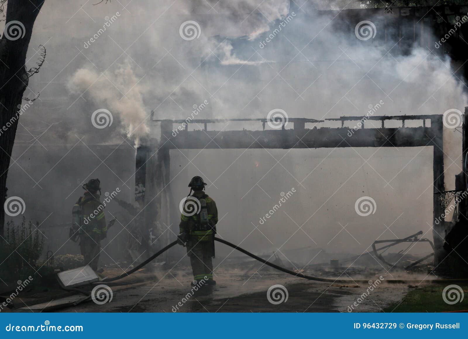 Smoke and Fire editorial stock image. Image of fireman - 96432729