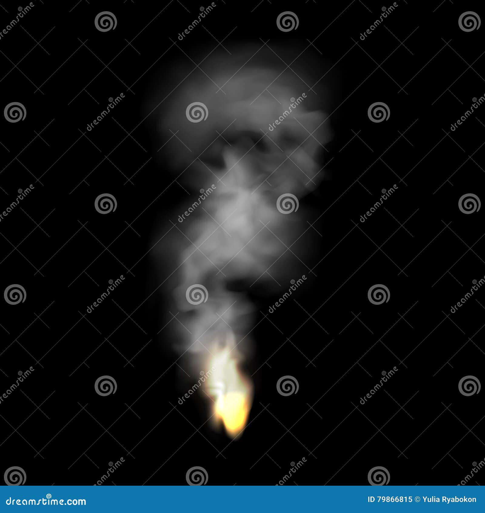Smoke and fire symbol stock vector. Illustration of concept - 79866815