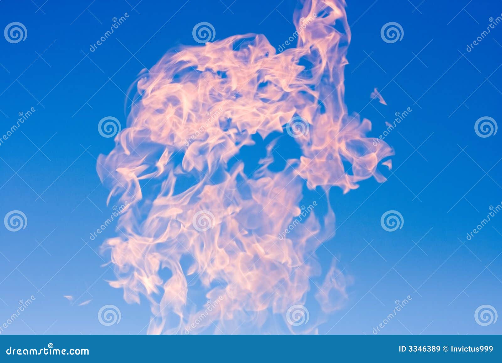 Smoke and flames on blue stock image. Image of colours - 3346389