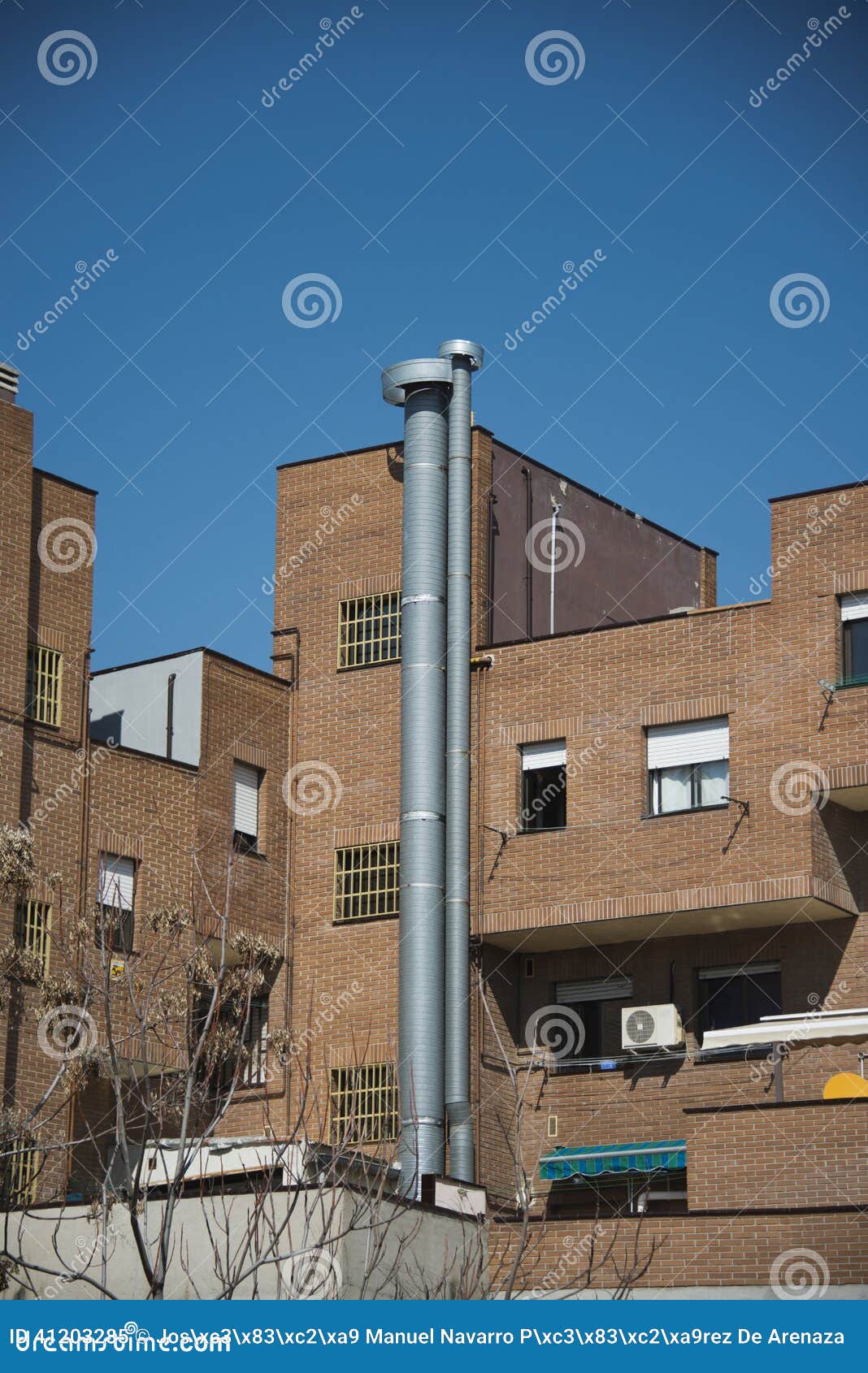 Smoke flue stock image. Image of tube, home, smokestack - 41203285