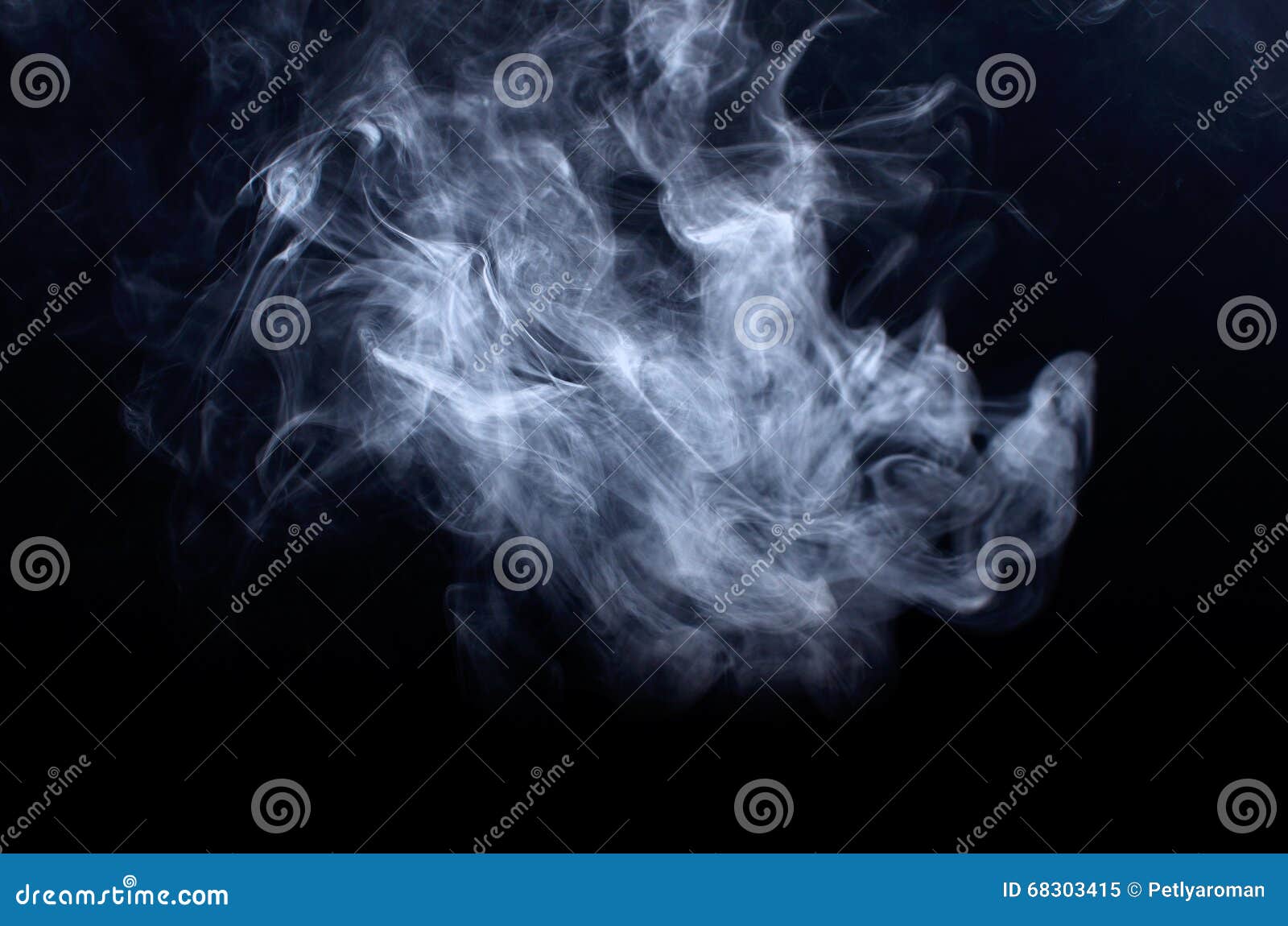 Smoke and Fog on Black Background Stock Image - Image of black, fire ...