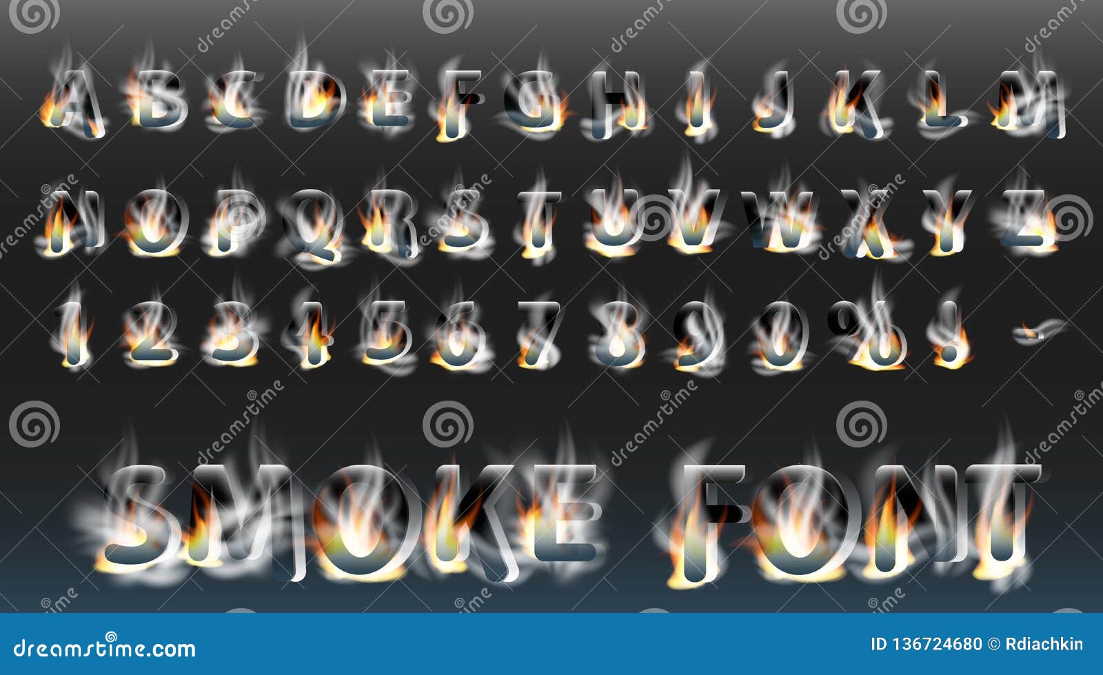 Smoke Font with Fire. Smoky Letters and Numbers. Alphabet Stock ... Smoke Font with Fire. Smoky Letters and Numbers. Alphabet Stock ...