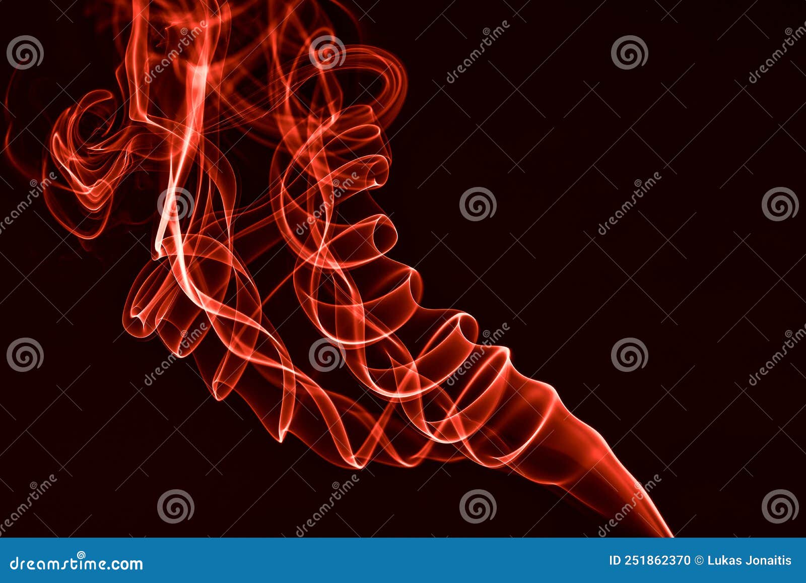 Red Moke Spiral Forms, Dynamic Abstract Design Image Stock Photo ...