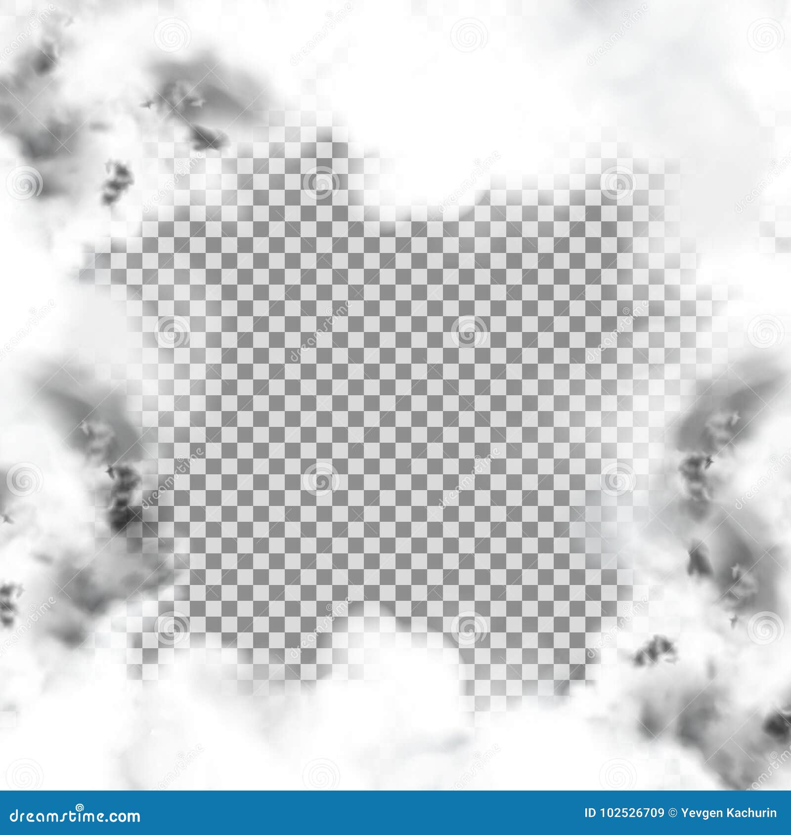 Smoke frame stock vector. Illustration of frame, isolated - 102526709