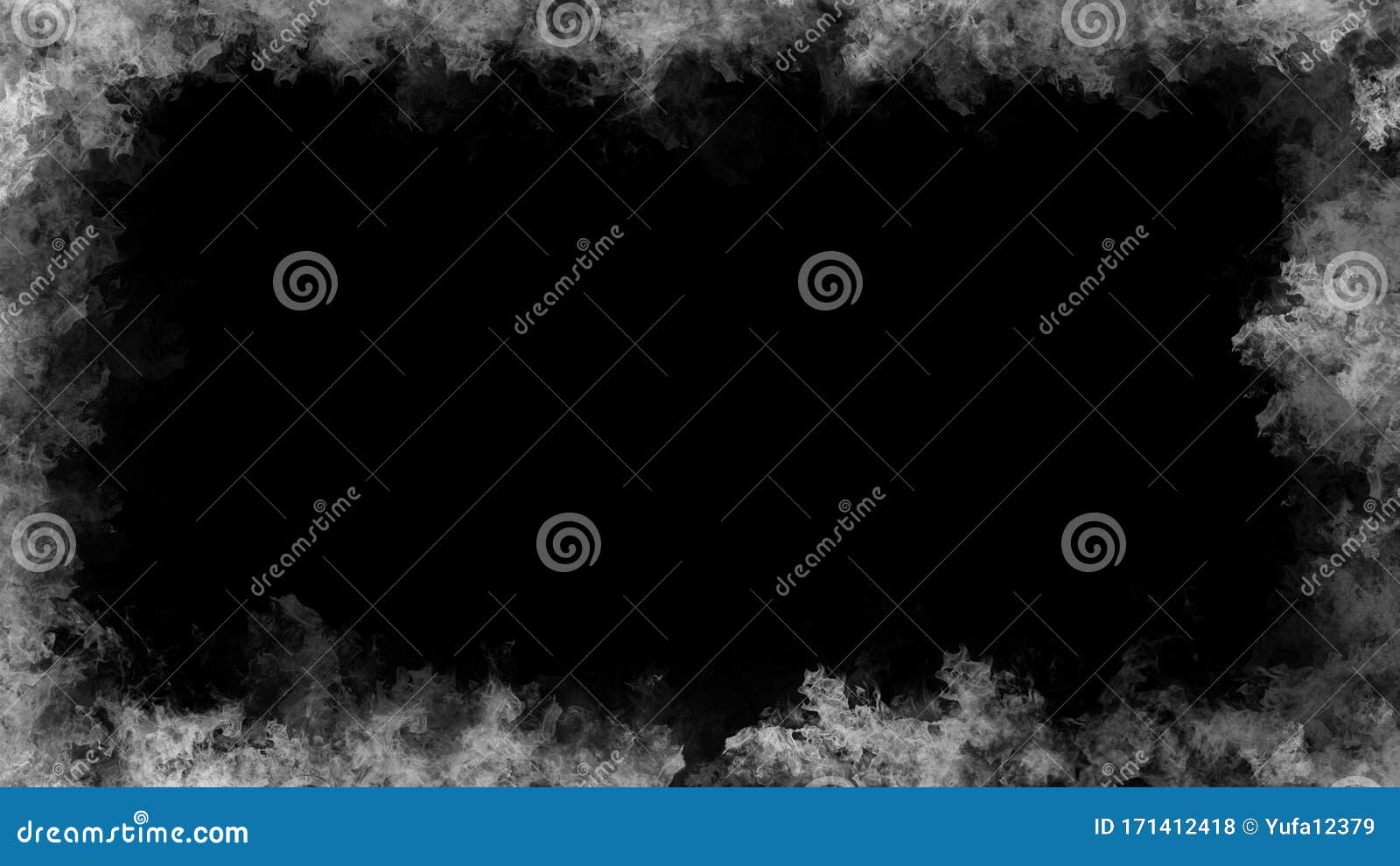 Smoke Frame Misty Texture Effect for Film , Text or Space . Border ...