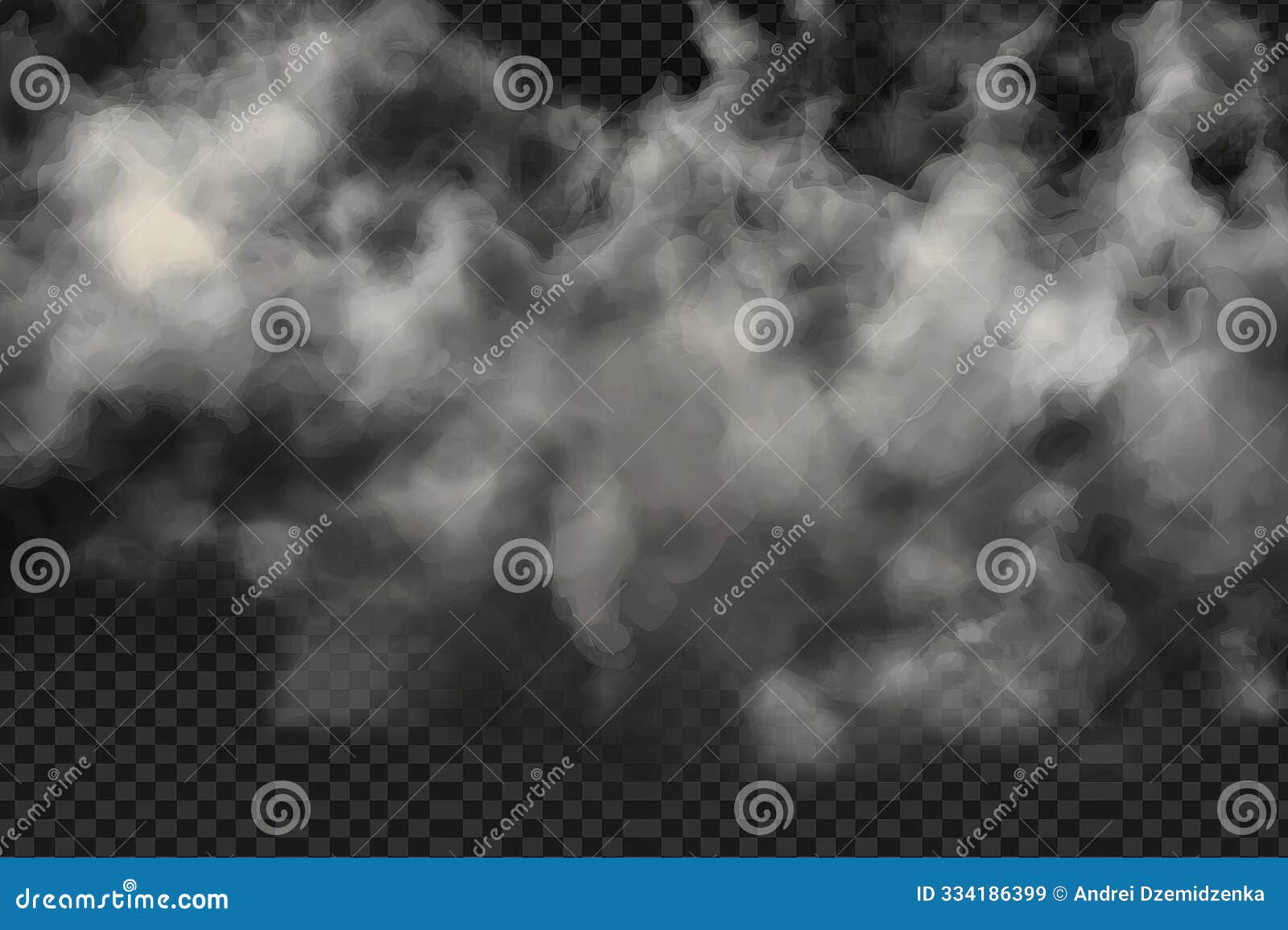 Smoke Funnel Effect with Realistic Fog or Clouds on a Transparent ...
