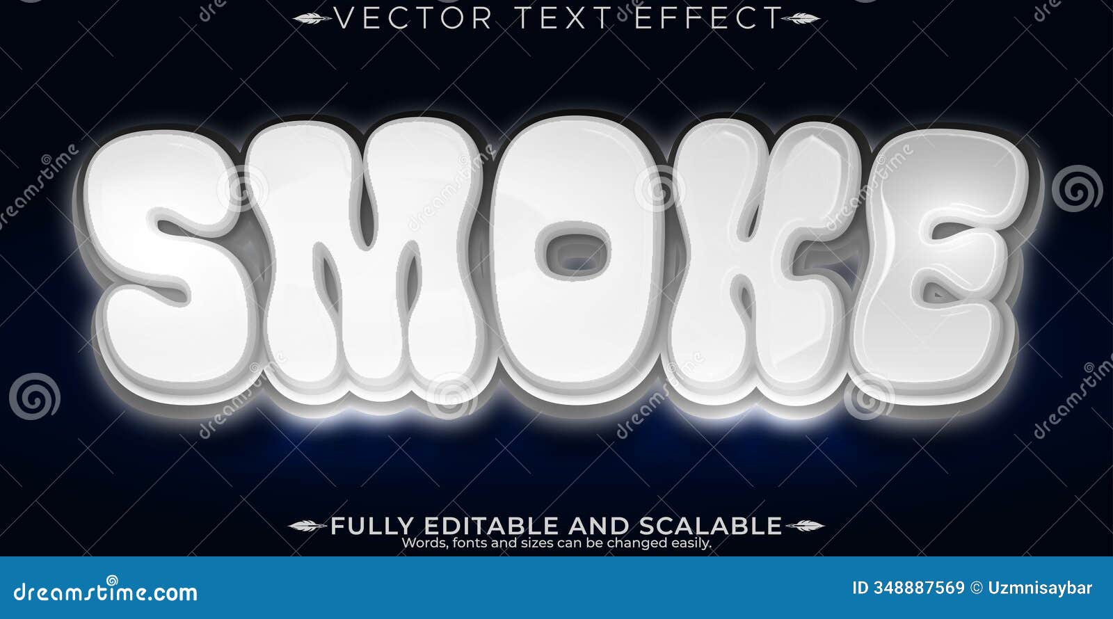 Smoke Game Text Effect, Editable Cartoon and Japan Text Style Stock ...