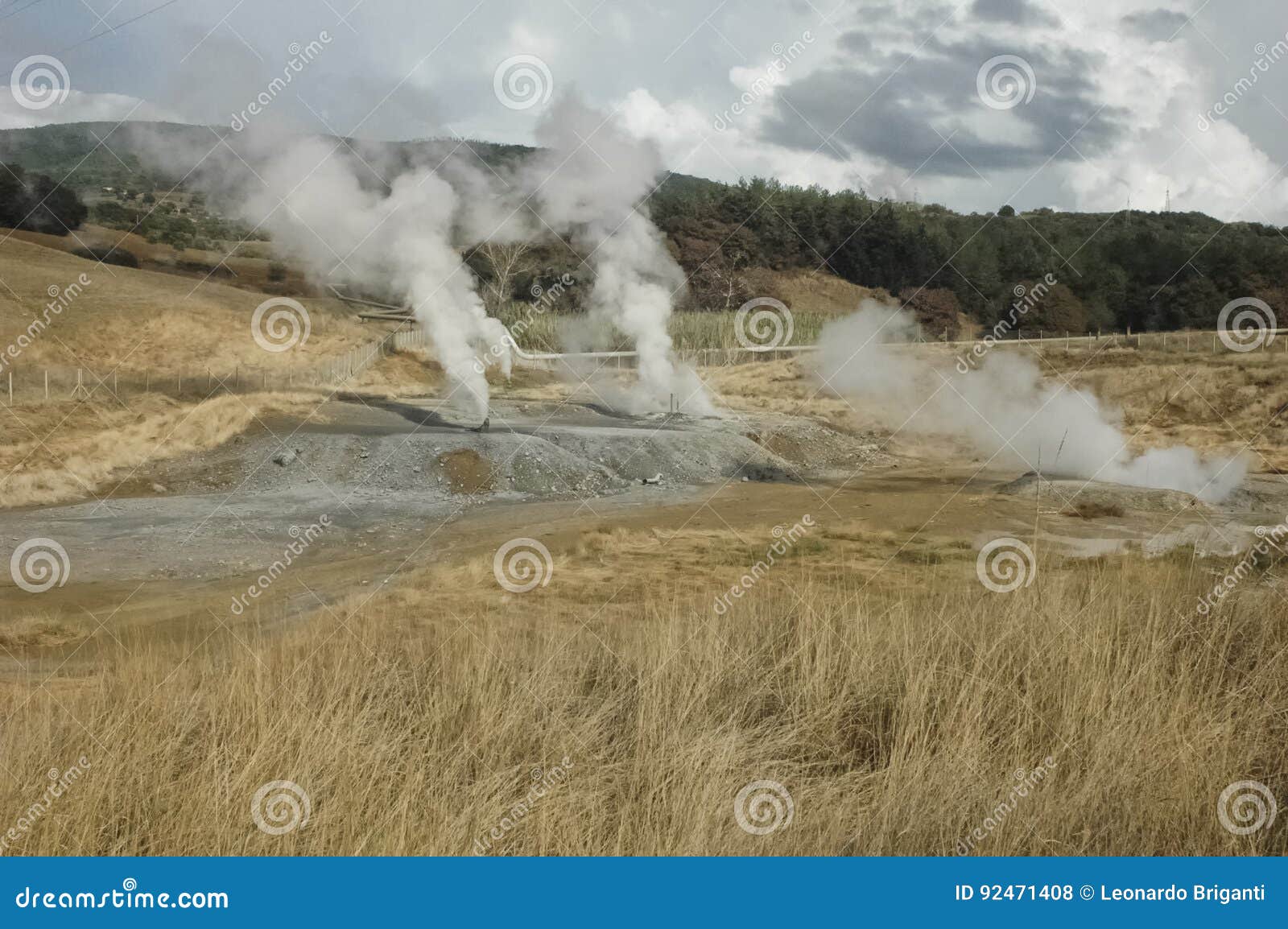 The Smoke of Geothermal Energy Stock Photo - Image of nature, smoke ...