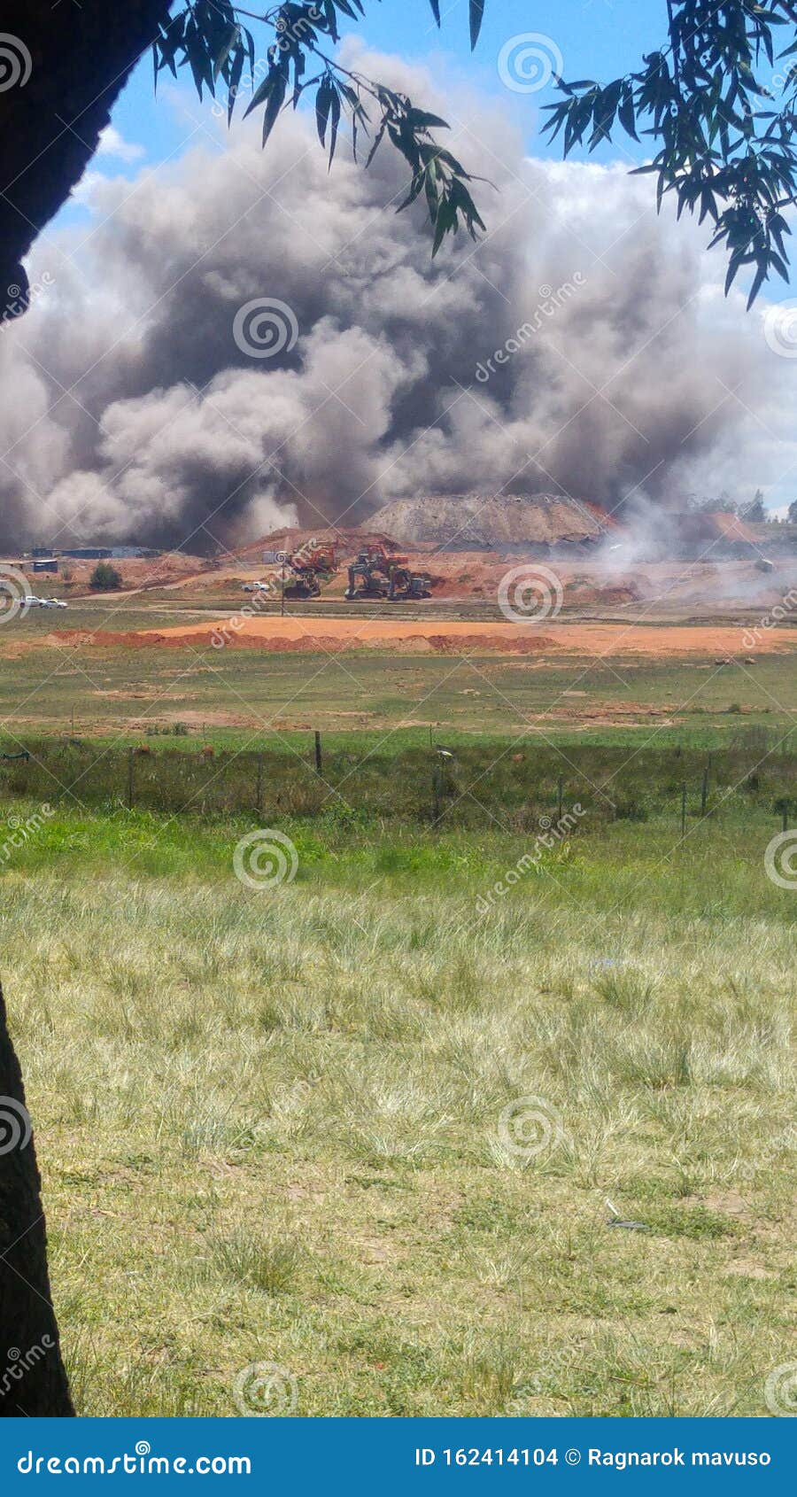 Smoke ,a great landscape stock photo. Image of great - 162414104