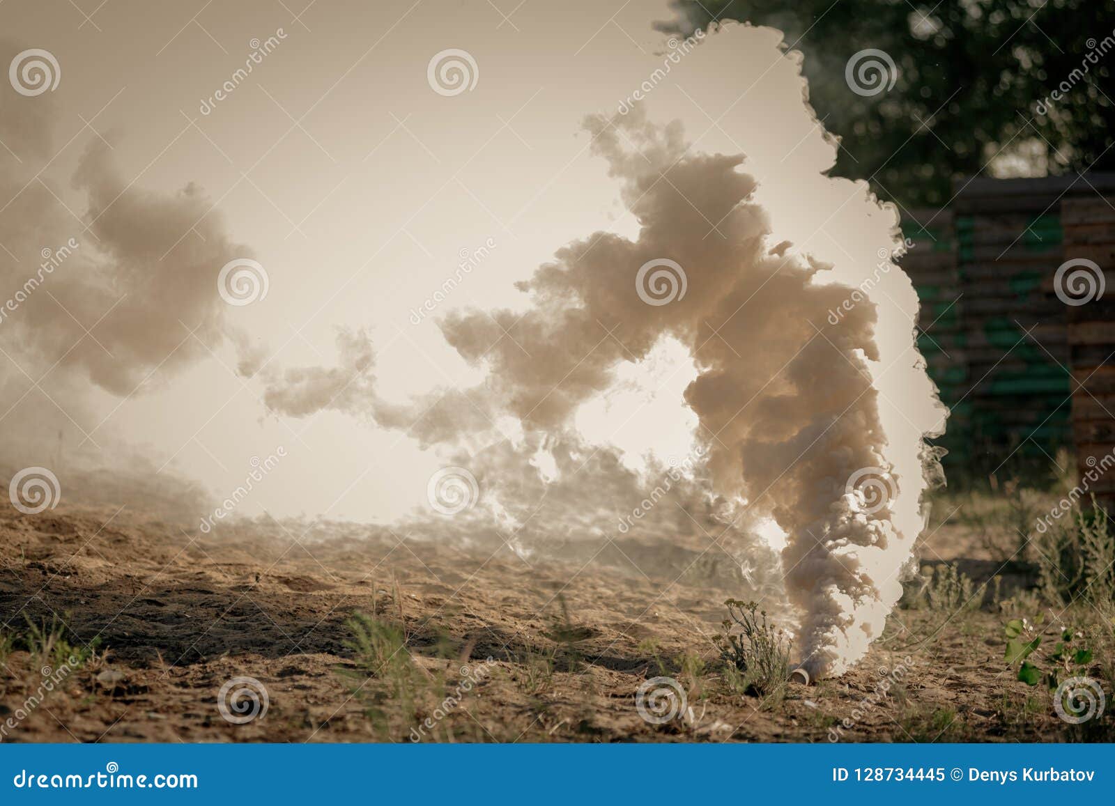 Smoke grenade explosion stock image. Image of bomb, leisure - 128734445