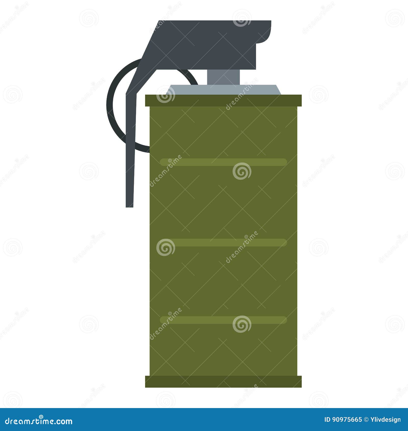 Smoke Grenade. Vector Illustration Isolated On White Background ...