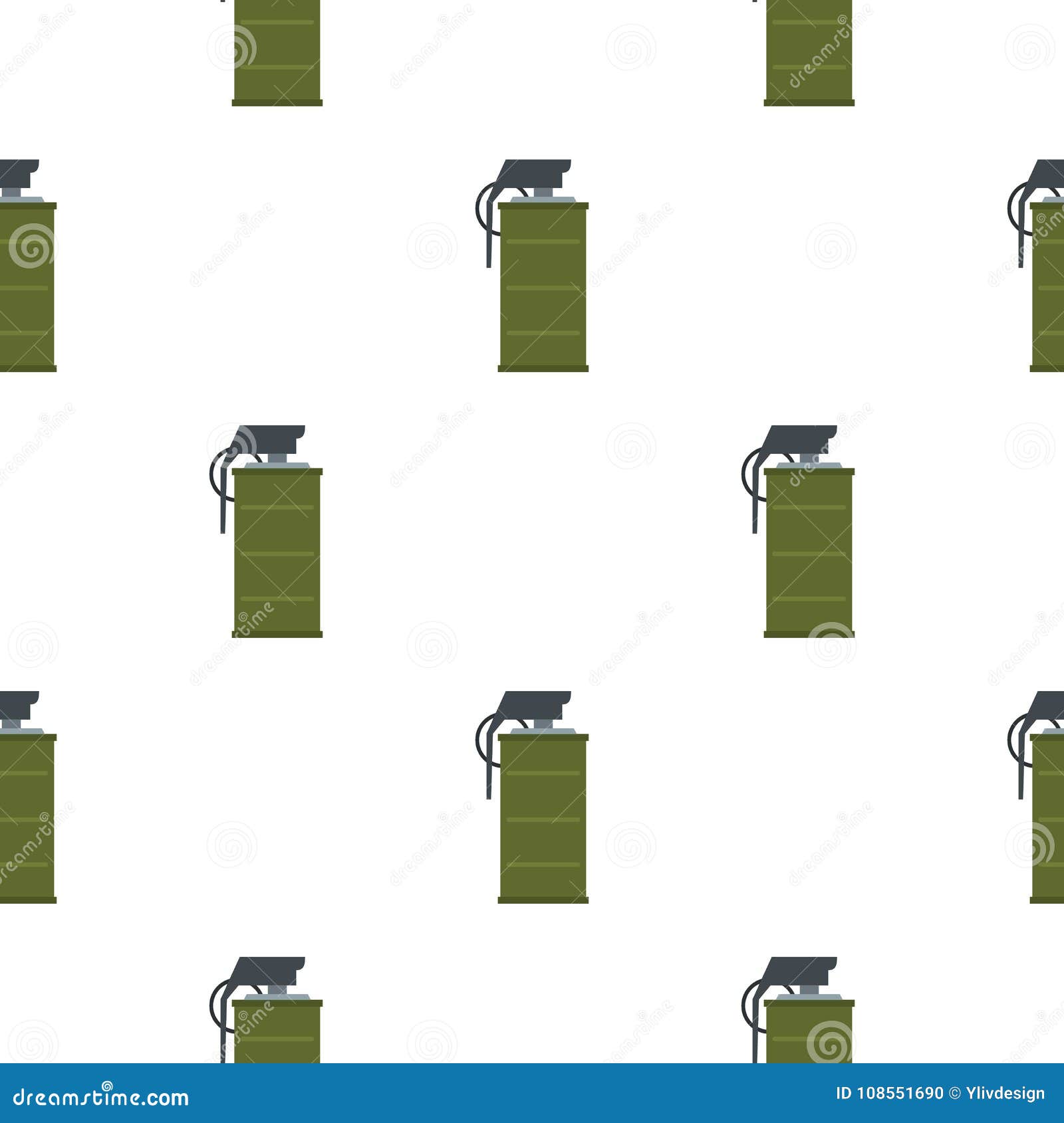 Smoke Grenade Pattern Seamless Stock Vector - Illustration of green ...