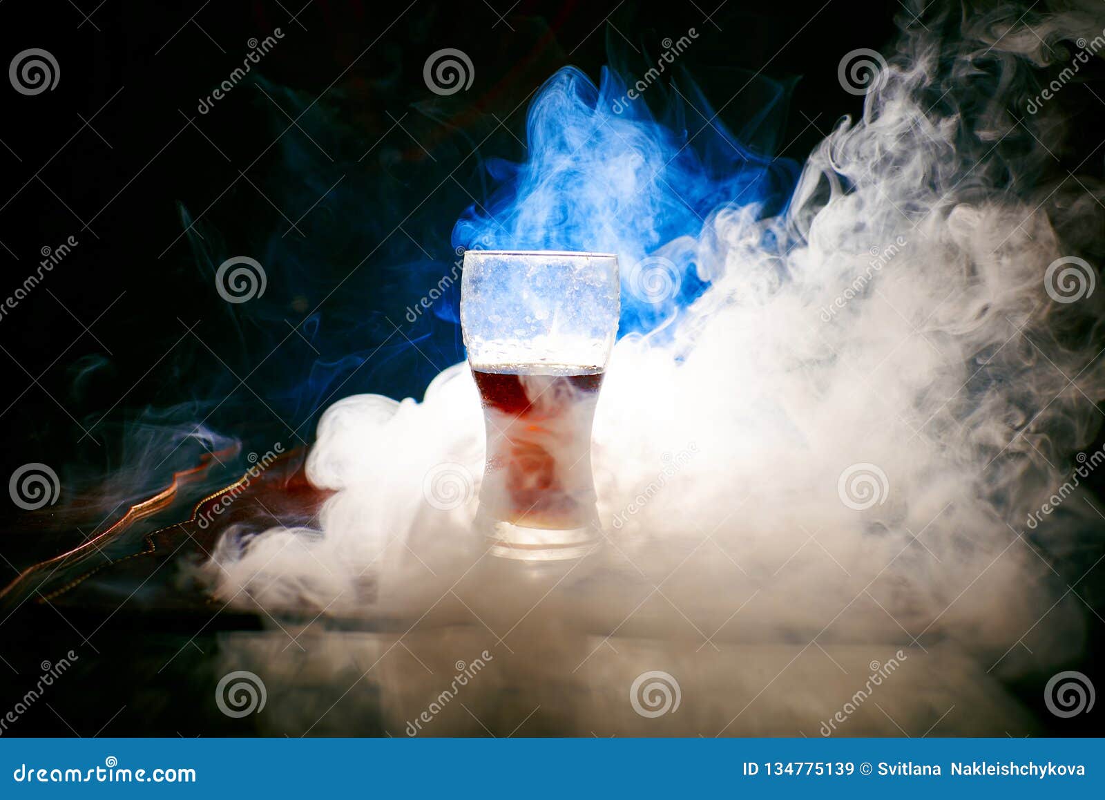 The Smoke from the Hookah, Objects in the Smoke Stock Image - Image of ...