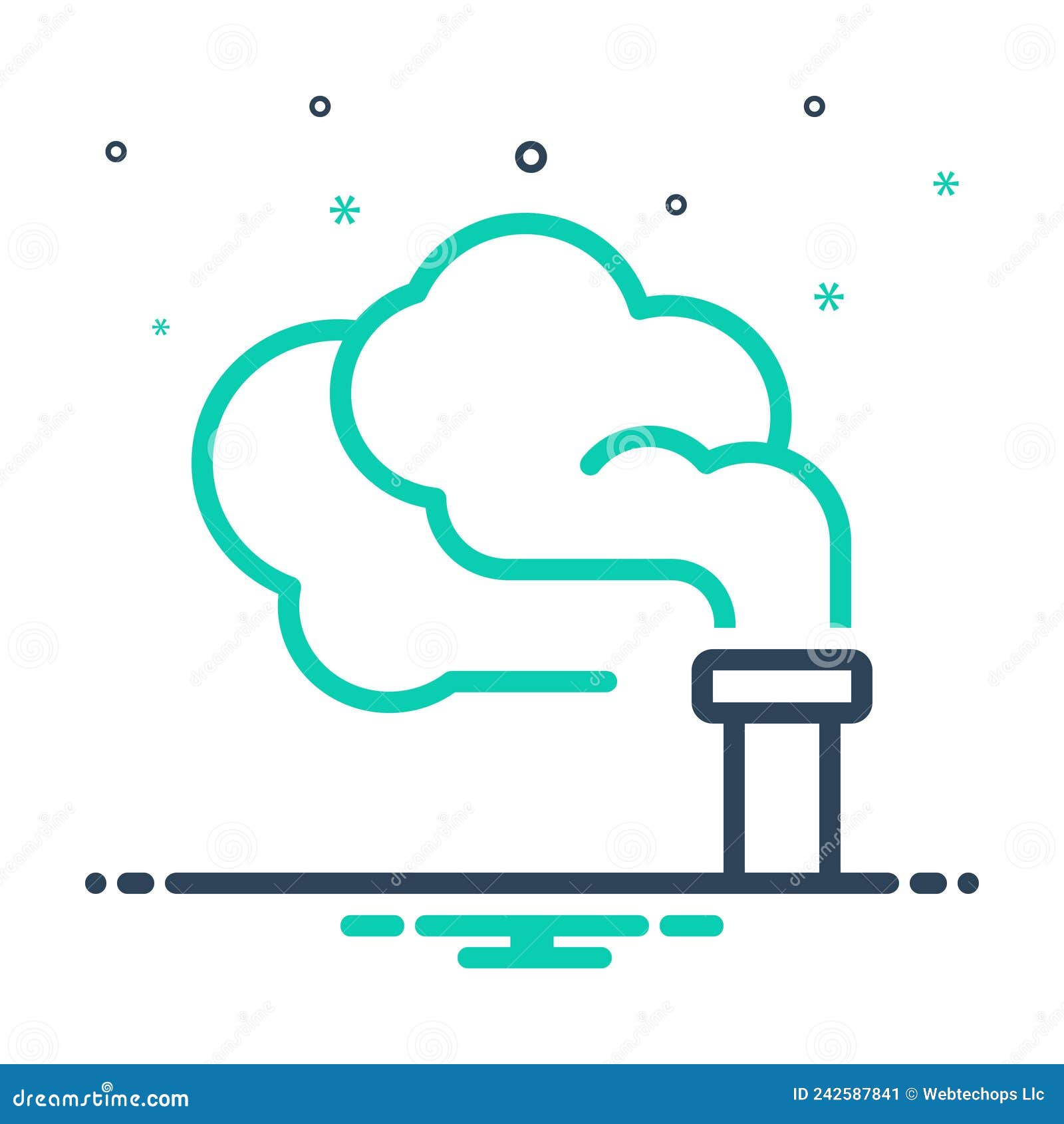 Mix Icon for Smoke, Fume and Smolder Stock Vector - Illustration of ...