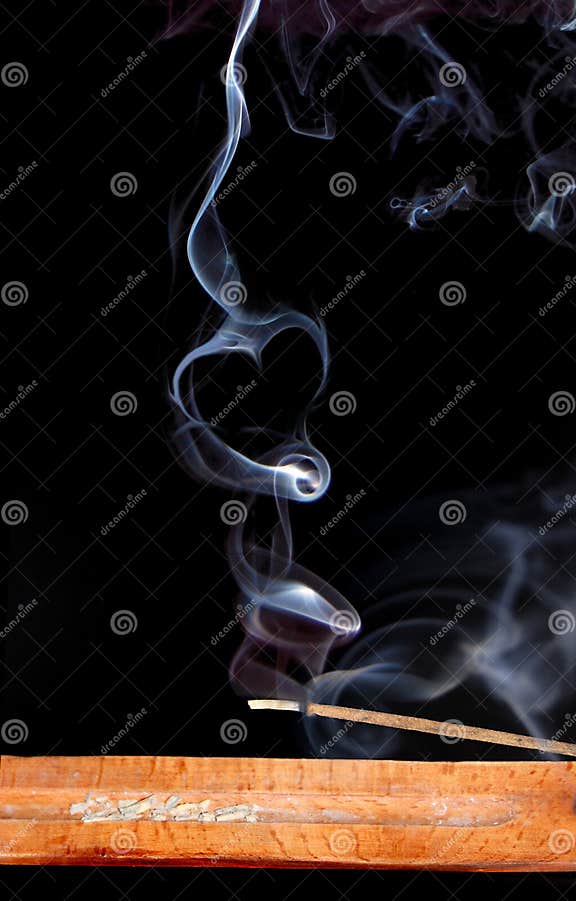 Smoke of incense stock image. Image of incense, tranquility - 13167639