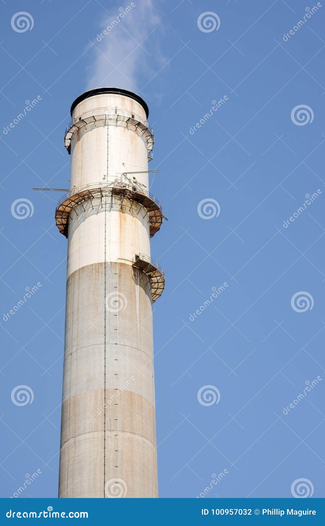 Smoke from Industrial Chimney Stack Stock Photo - Image of fuel ...