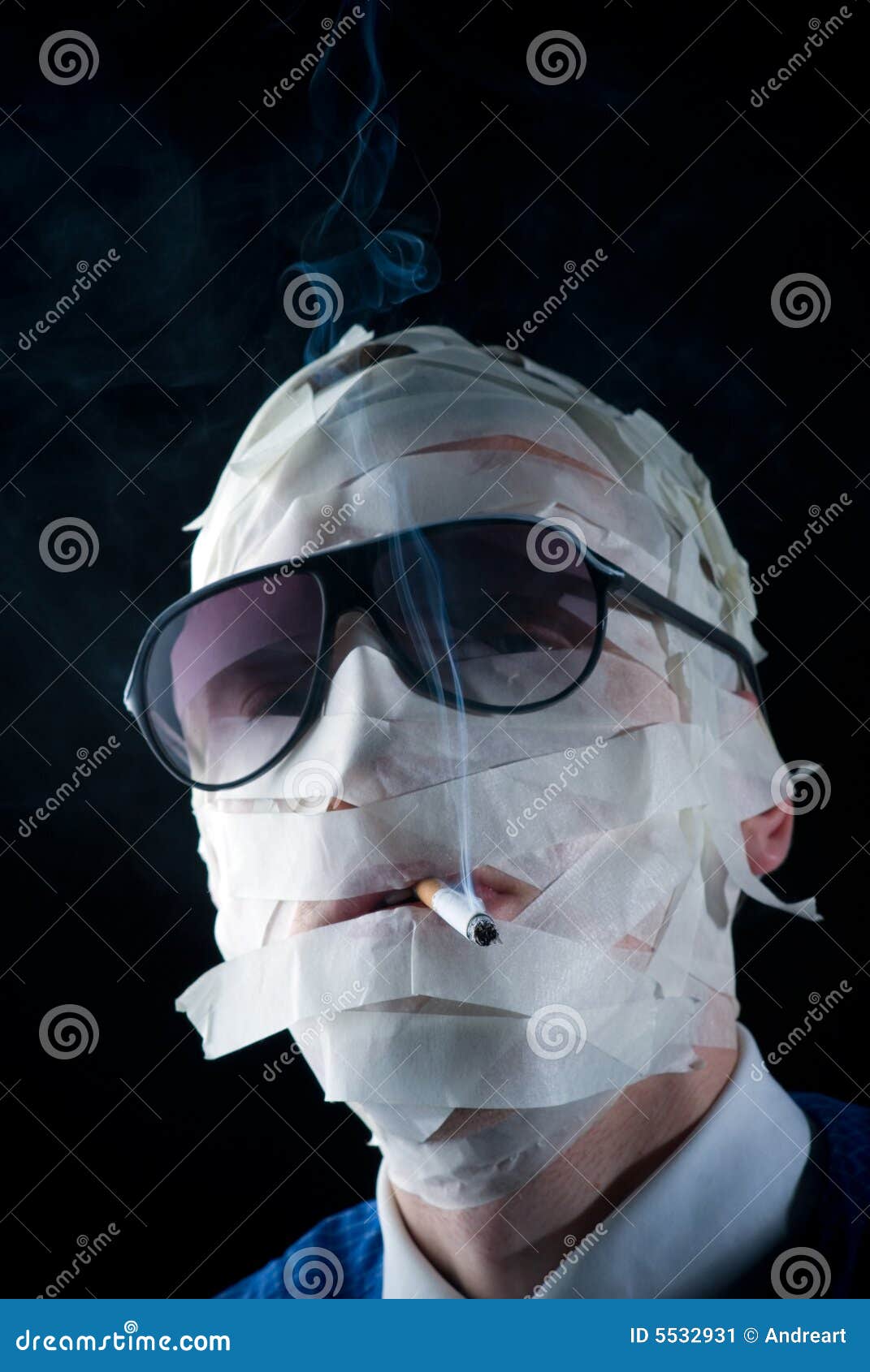 Smoke kills stock image. Image of nonsmoking, portrait - 5532931