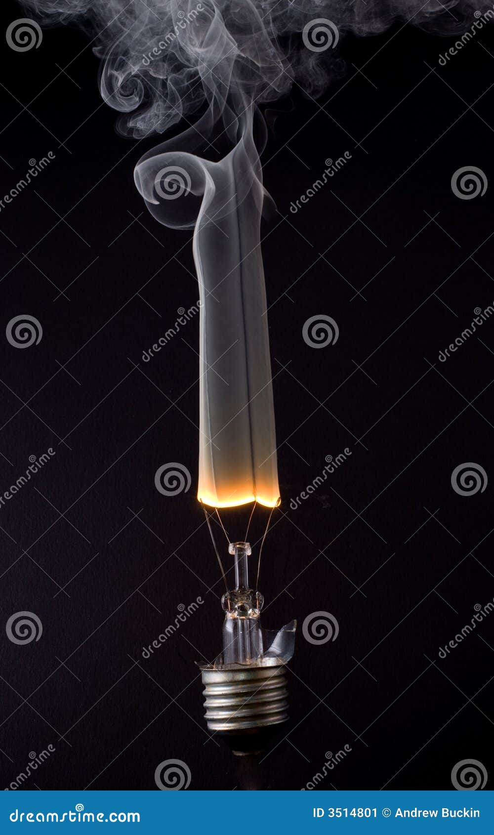 Smoke lamp stock image. Image of high, heat, tungsten - 3514801