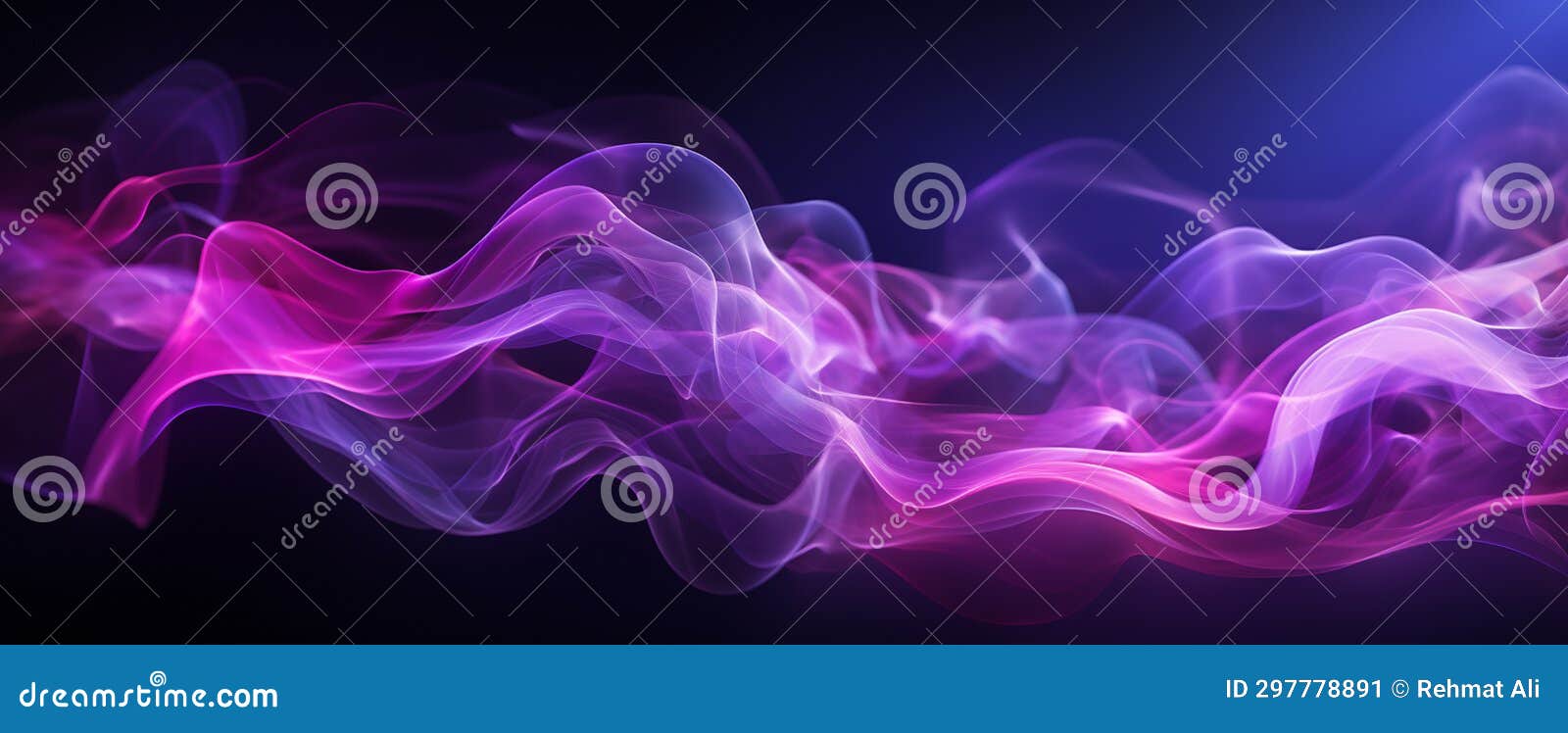 Smoke Lines Wave Neon Light Effect Background Stock Illustration ...