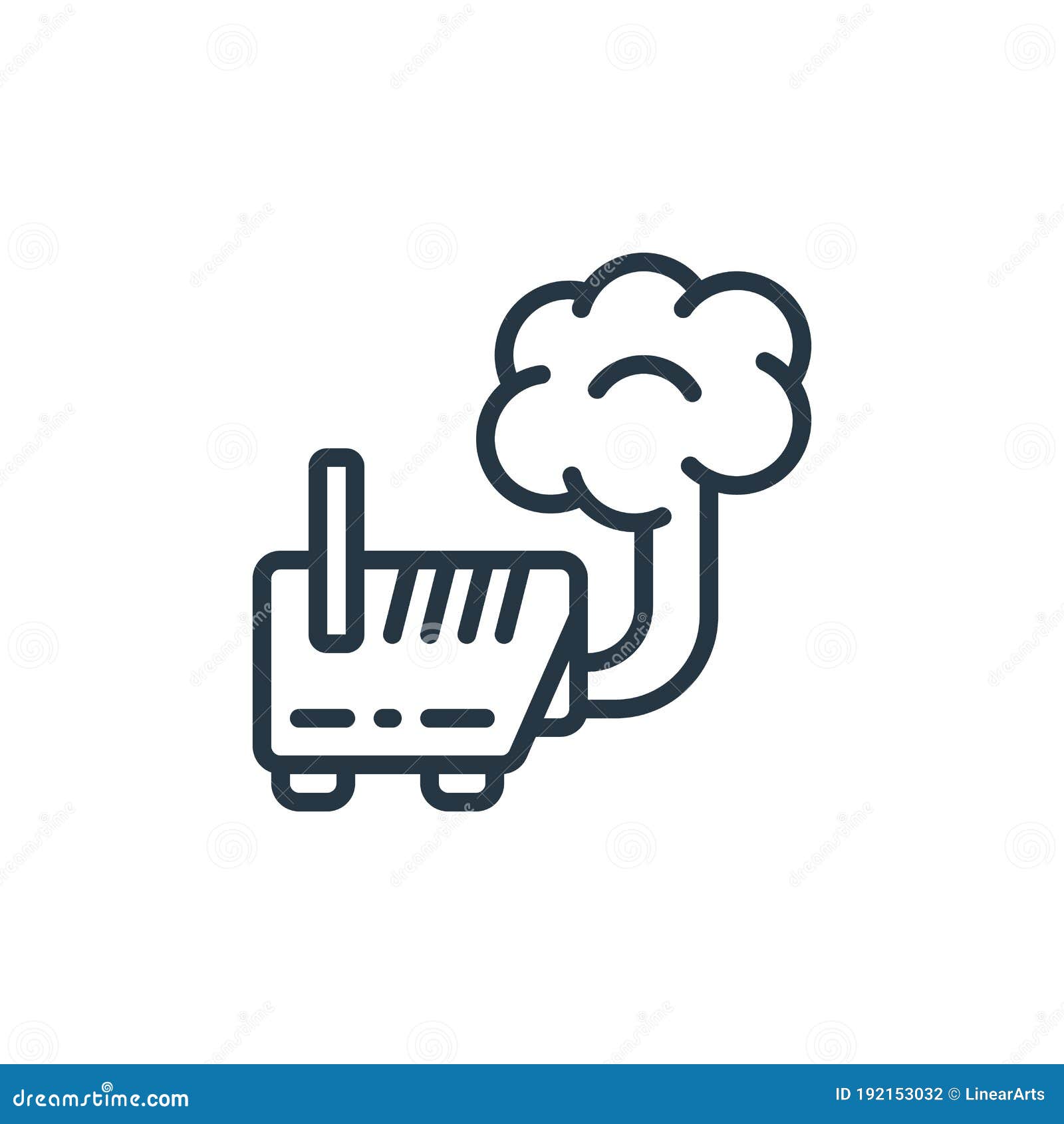 Smoke Machine Icon Vector from Event Management Concept. Thin Line ...
