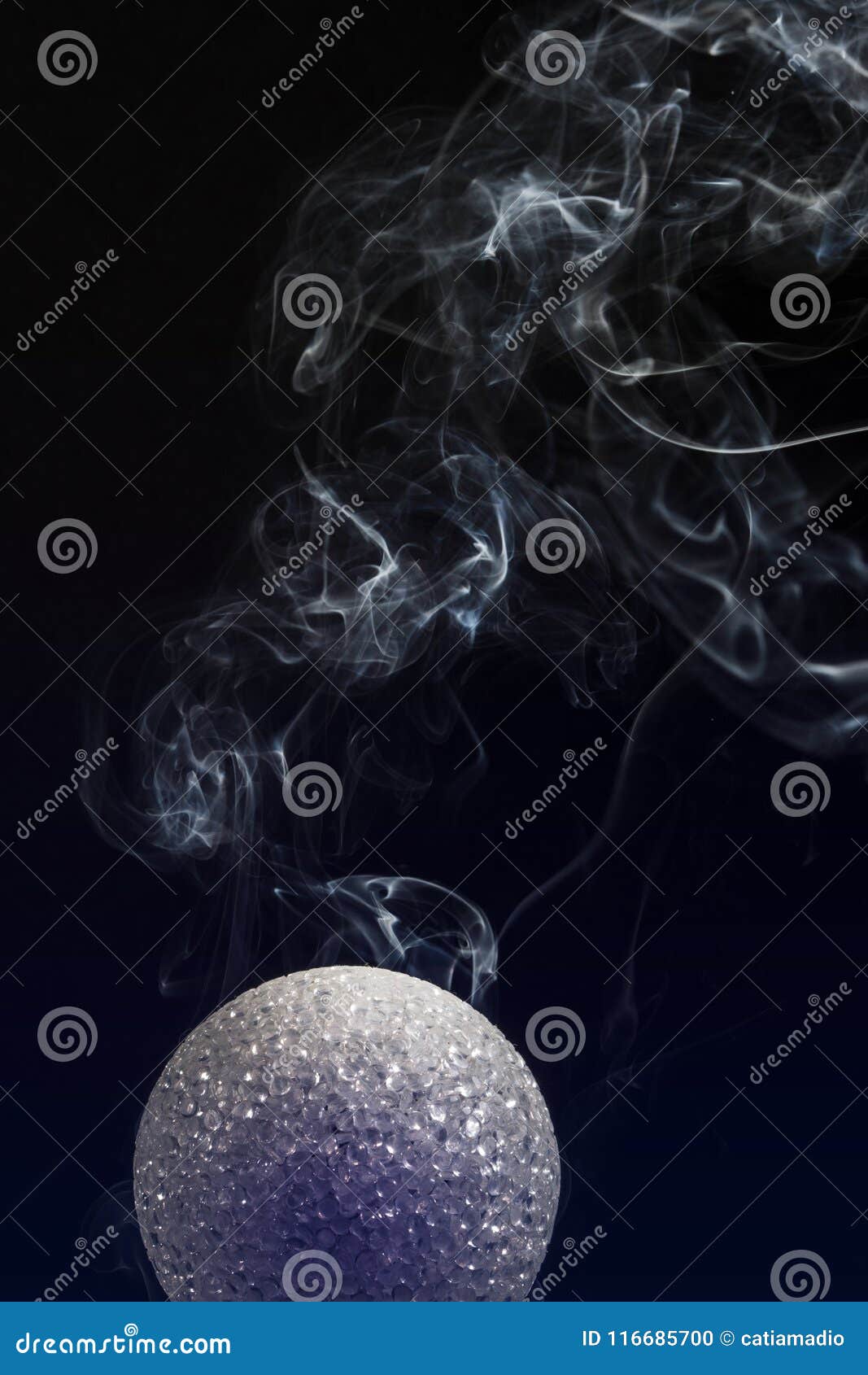 Smoke from magic sphere stock photo. Image of lights - 116685700