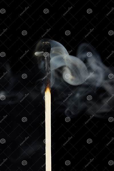 Smoke from a match stock image. Image of dangerous, combustion - 23721067