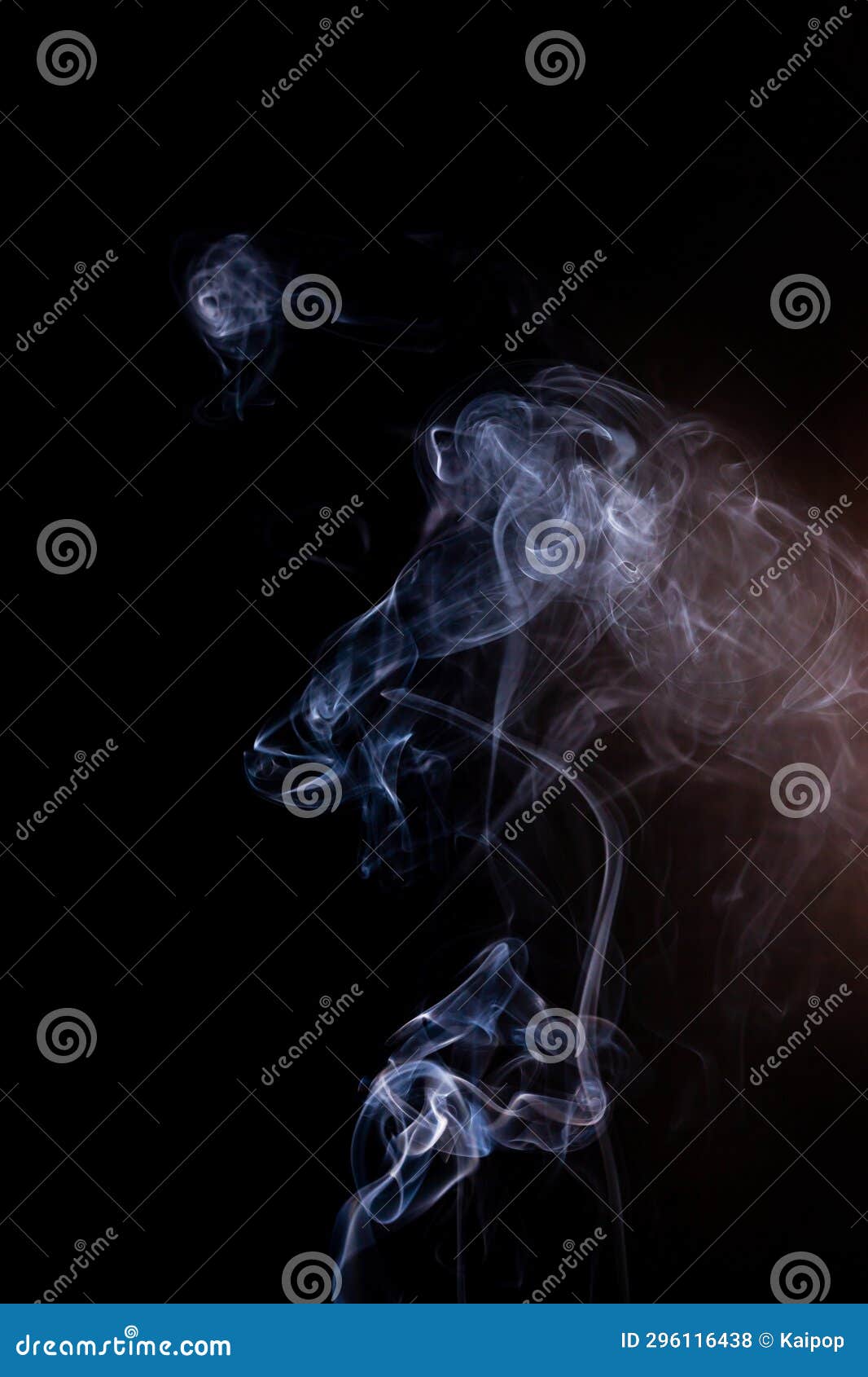 Smoke Motion on Black Background Stock Photo - Image of launched, light ...