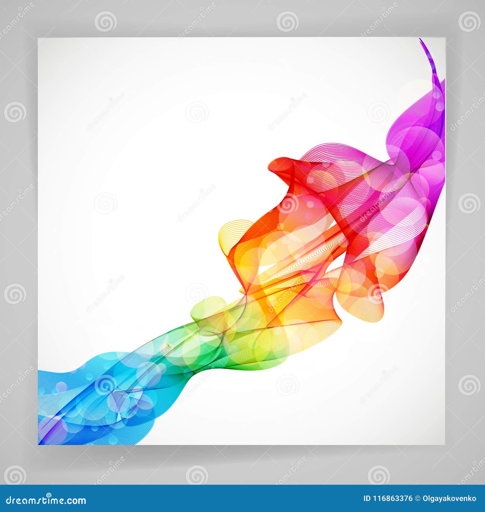 Smoke Multicolor Abstract Bright Background. Elements for Design. Stock ...