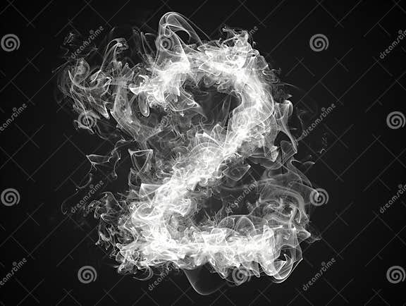 Smoke Number 2. AI Generated Stock Illustration - Illustration of ...