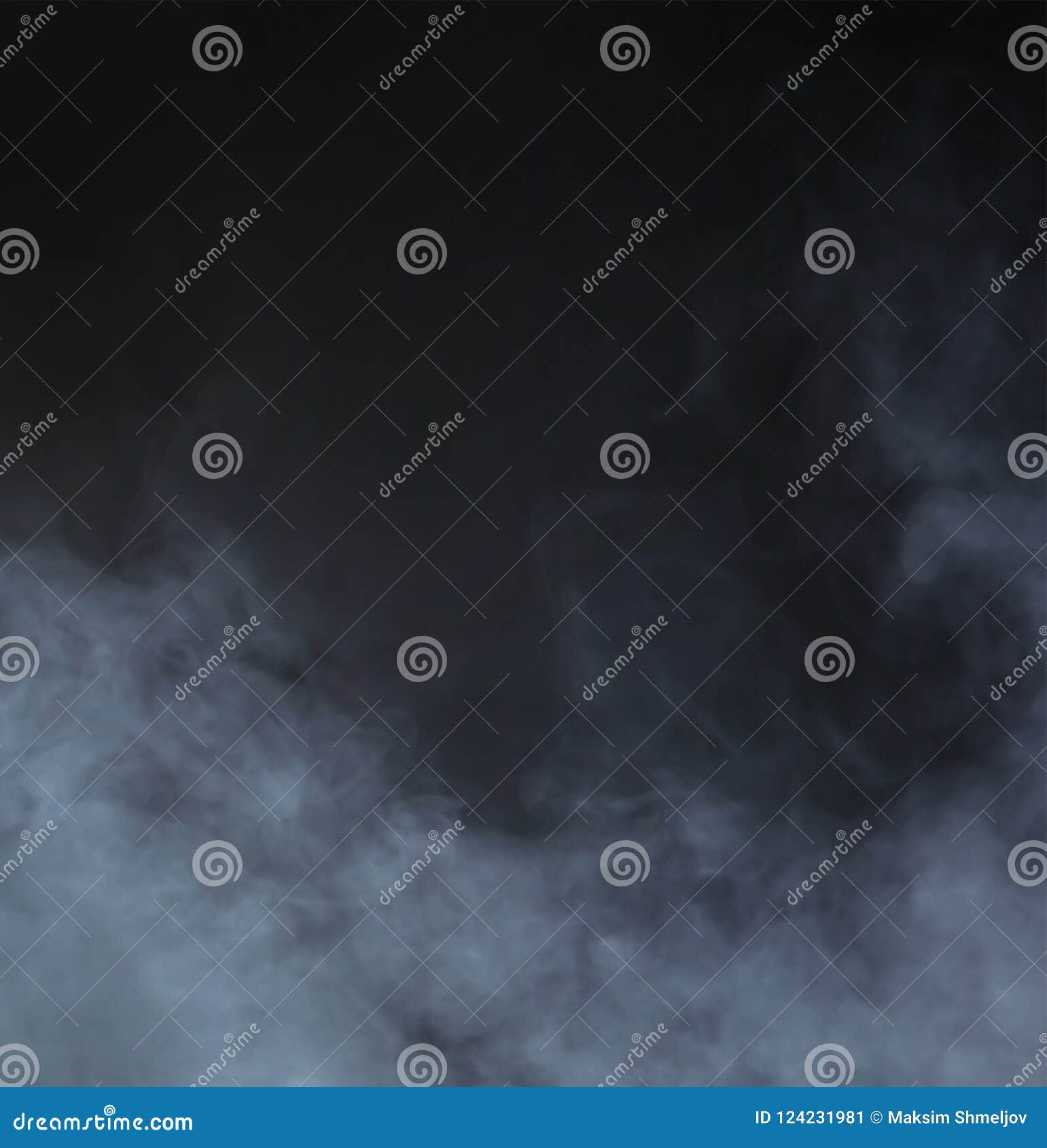 Grey Smoke Over Black Background. Abstract Background. Stock Image ...