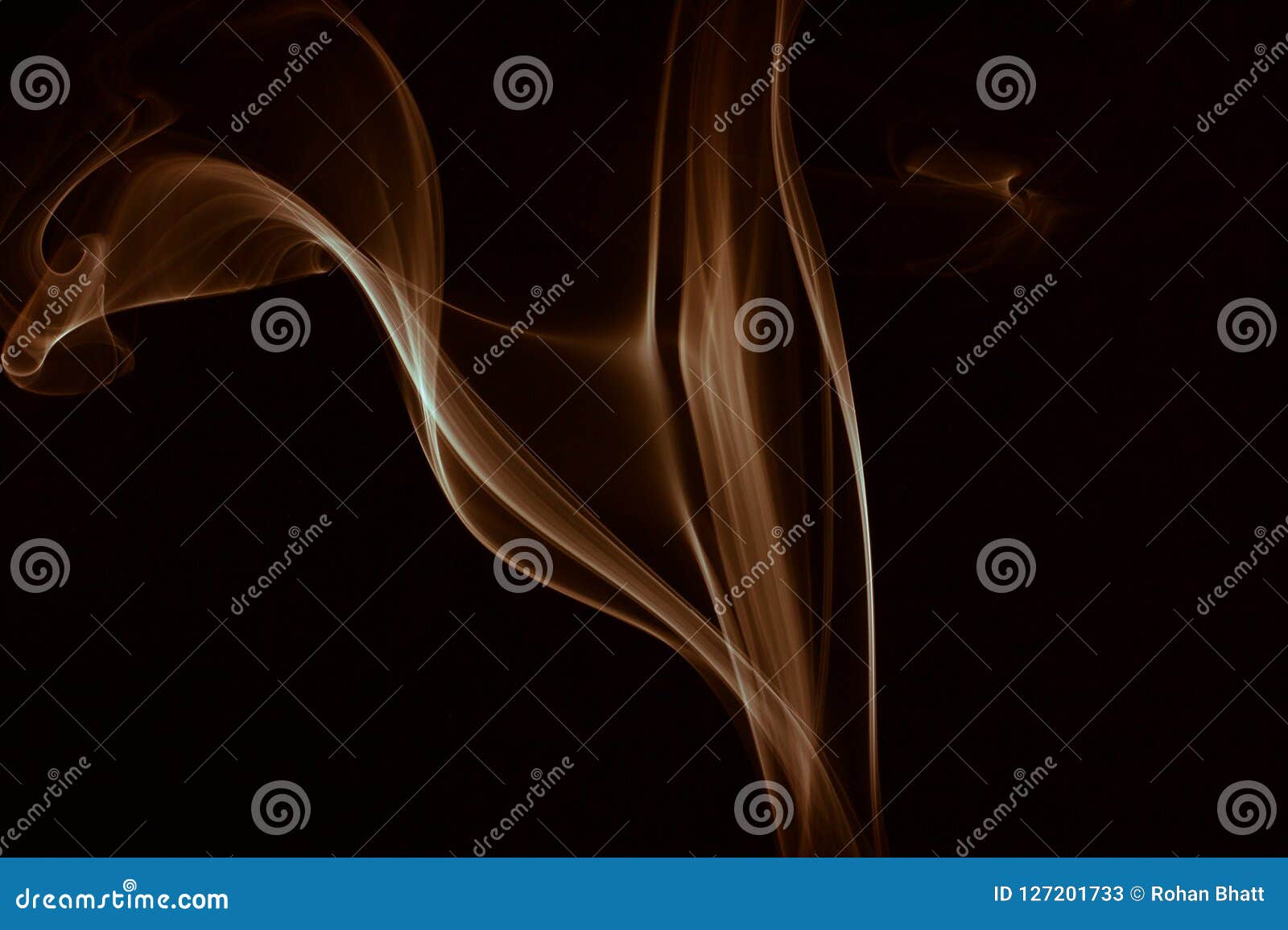 Smoke Patterns Made by an Incense Stock Image - Image of ...