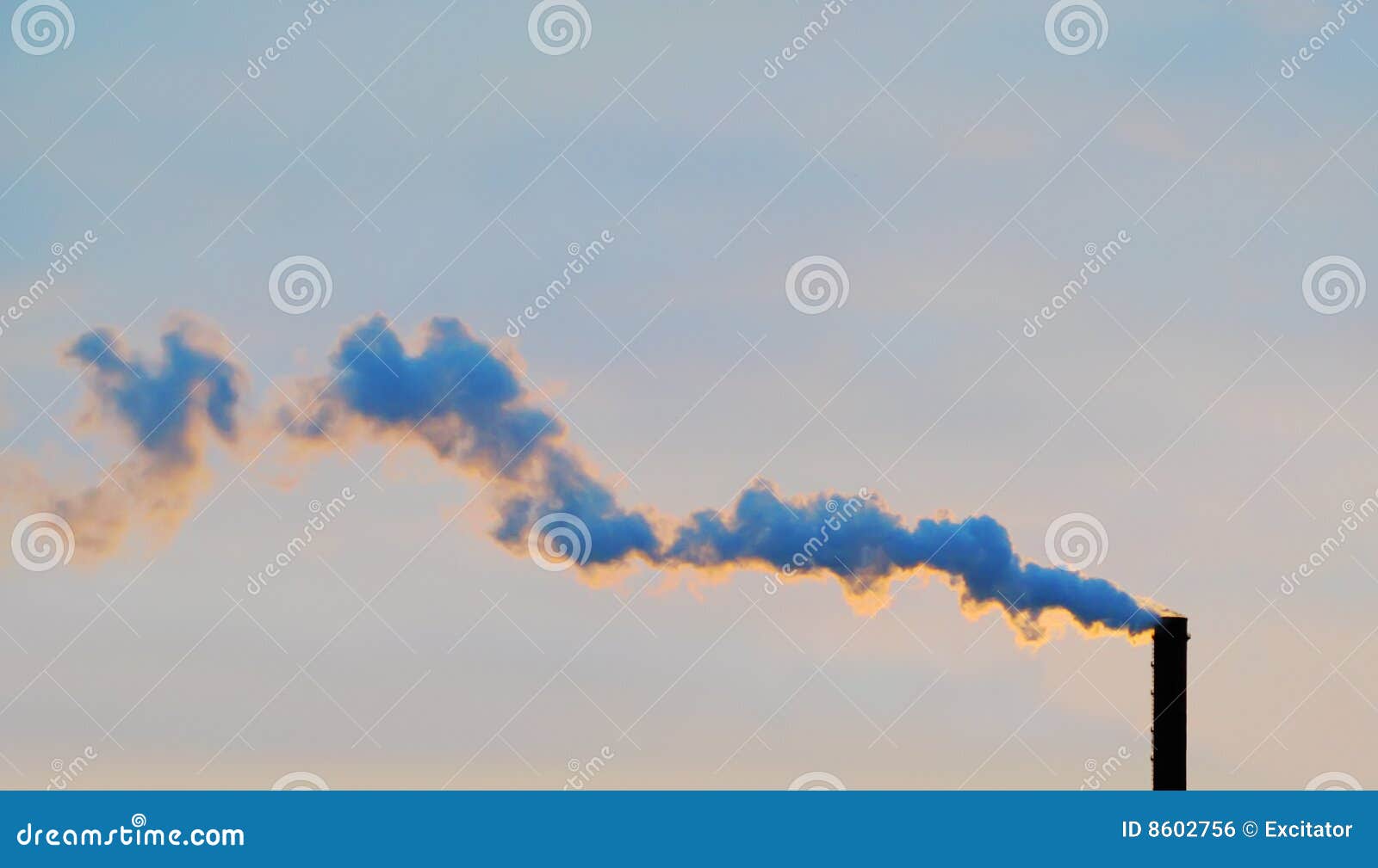 Smoke from pipes stock photo. Image of layer, industry - 8602756