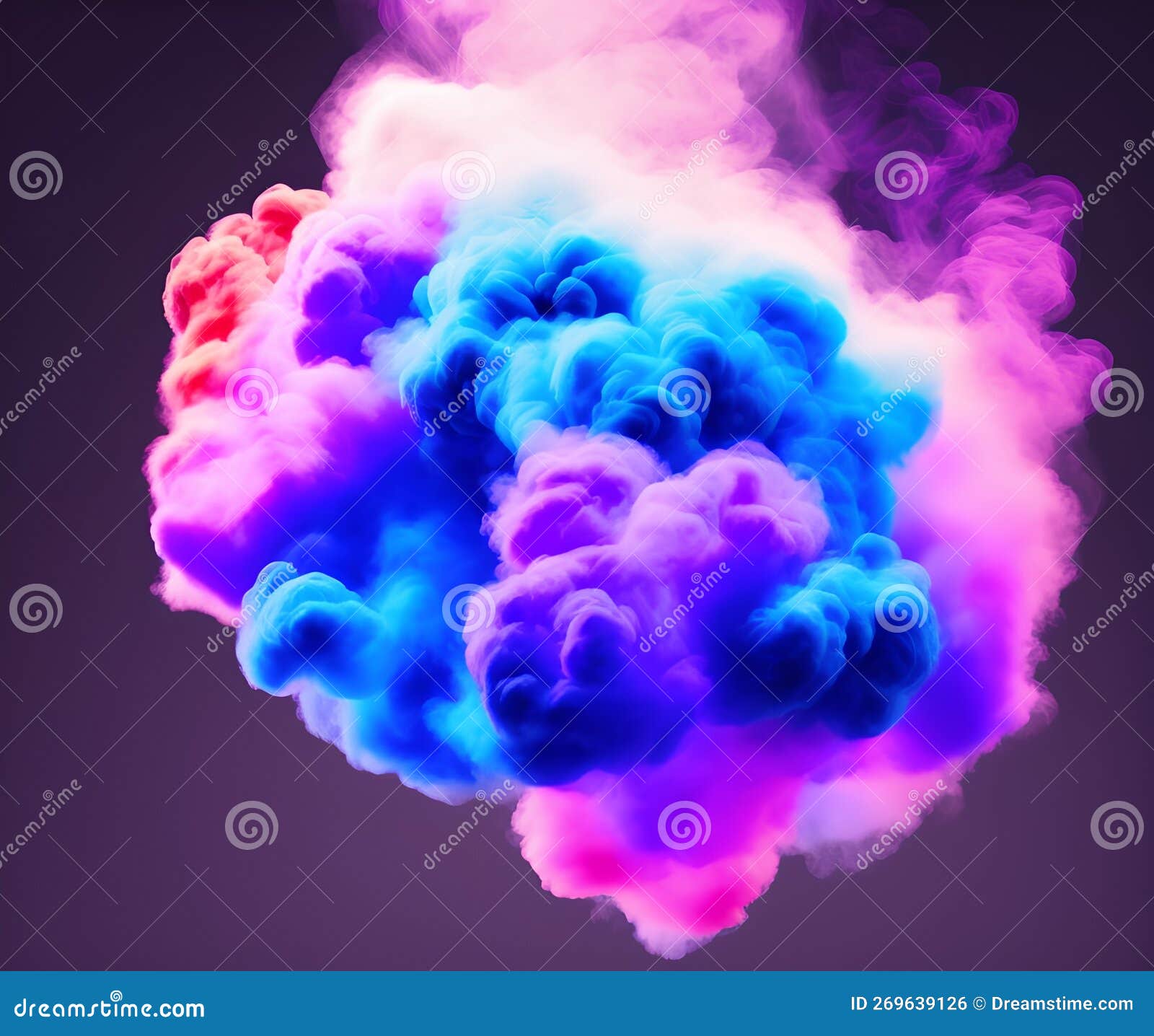 Smoke Puff Cloud, Generative AI Illustration Stock Illustration ...
