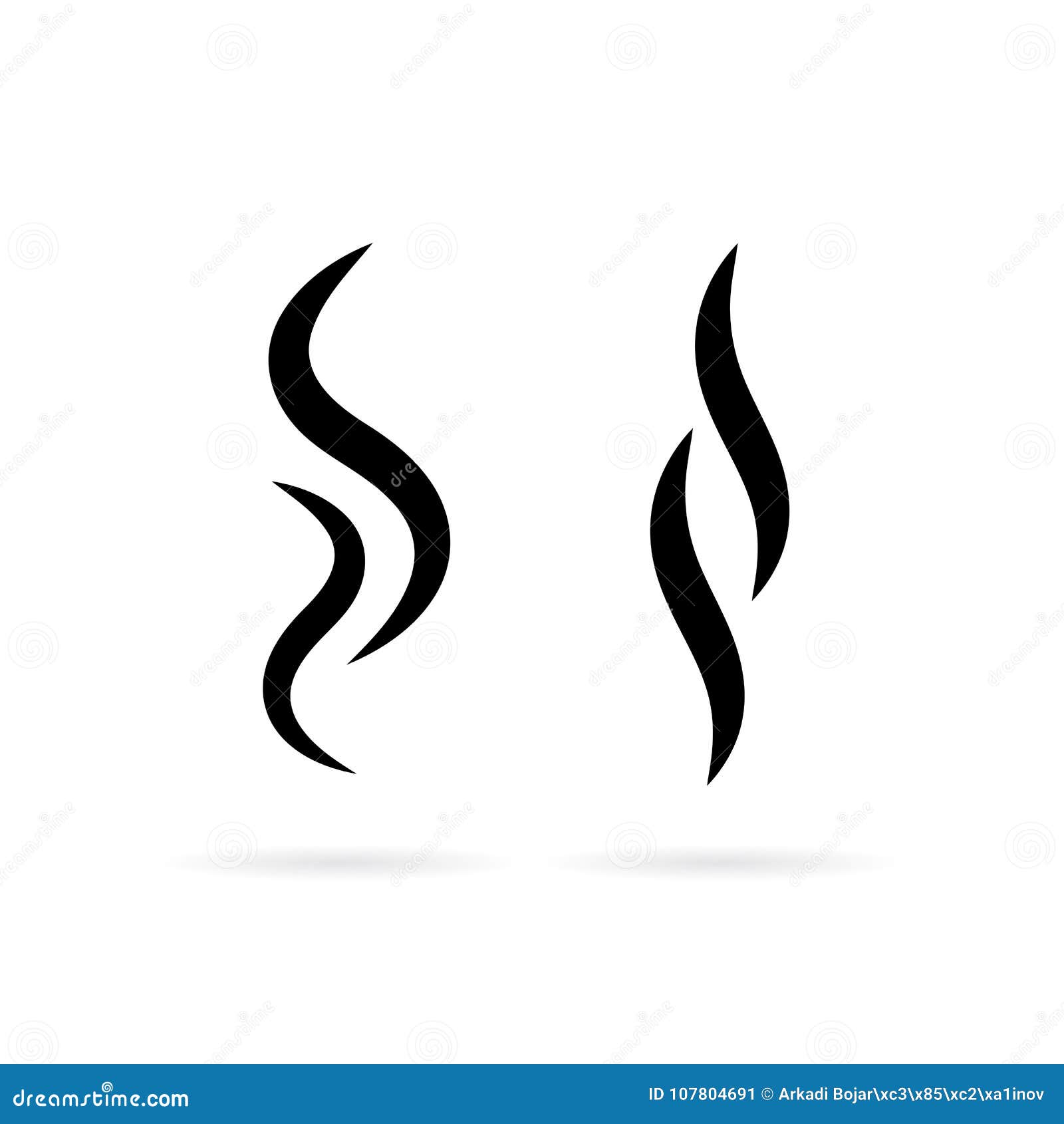 Smoke puff vector icon stock vector. Illustration of isolated - 107804691