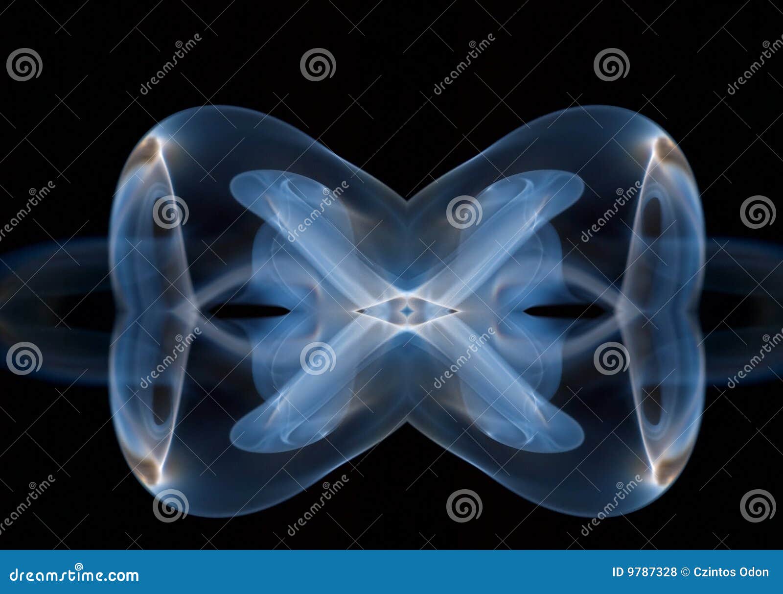 Smoke reflection stock illustration. Illustration of blue - 9787328