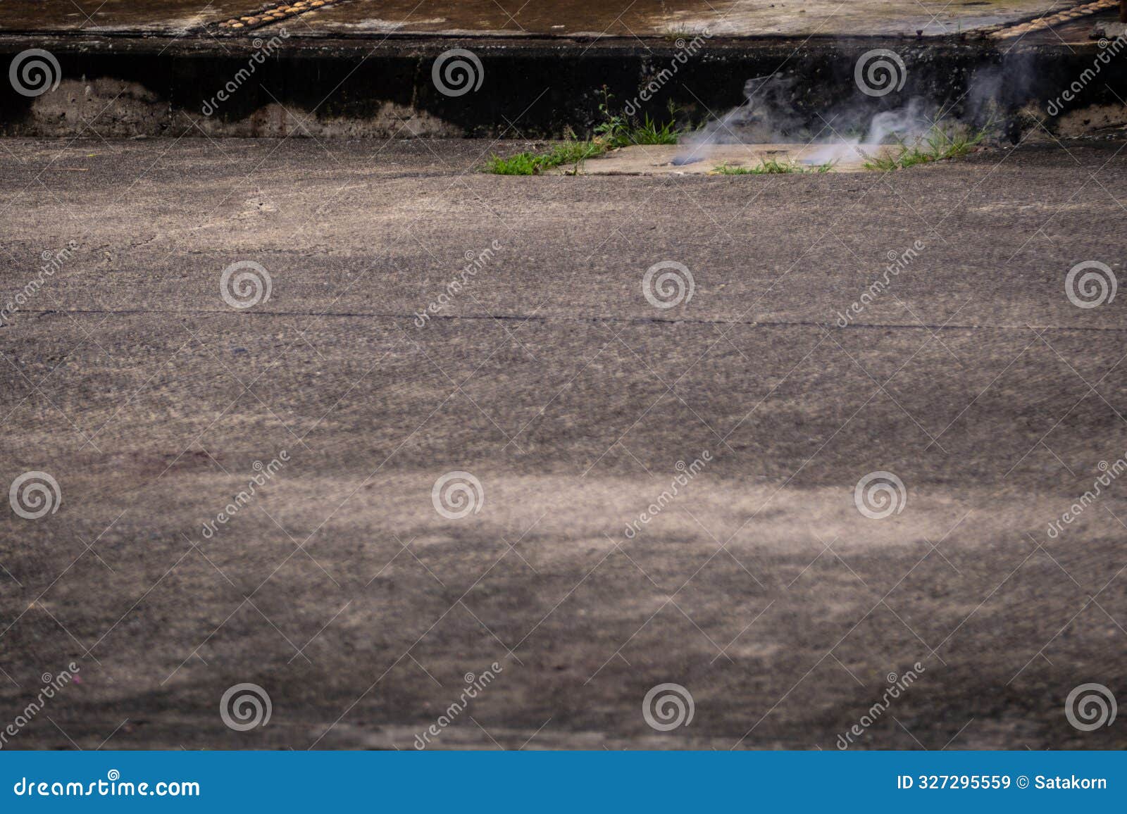 Smoke Rises from the Drain after Spraying Smoke To Kill Mosquitoes ...