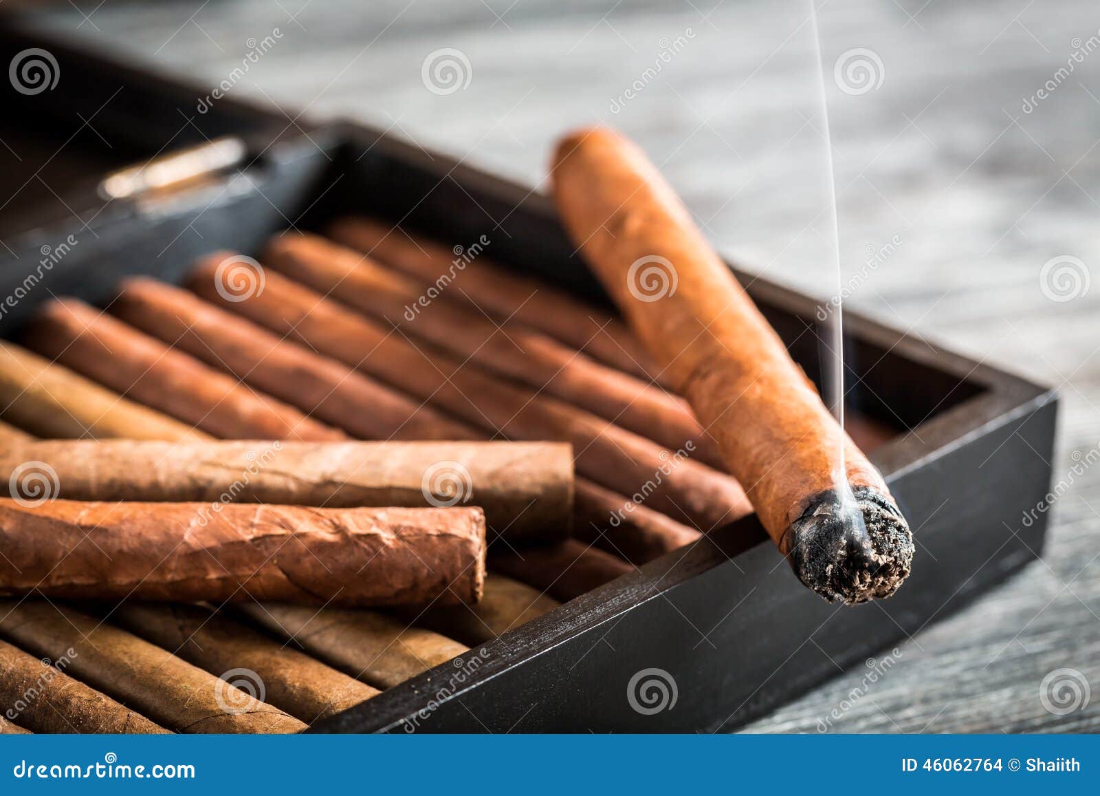 Smoke Rising from a Burning Cigar Stock Photo - Image of business ...