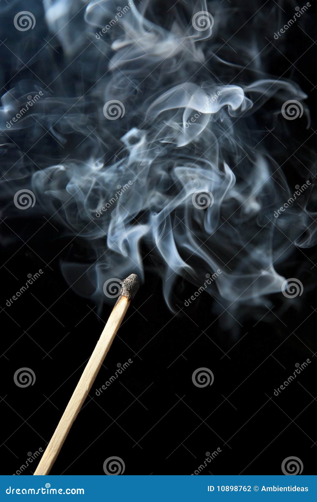 Smoke Rising from Burnt Out Match Stick Stock Photo - Image of aroma ...