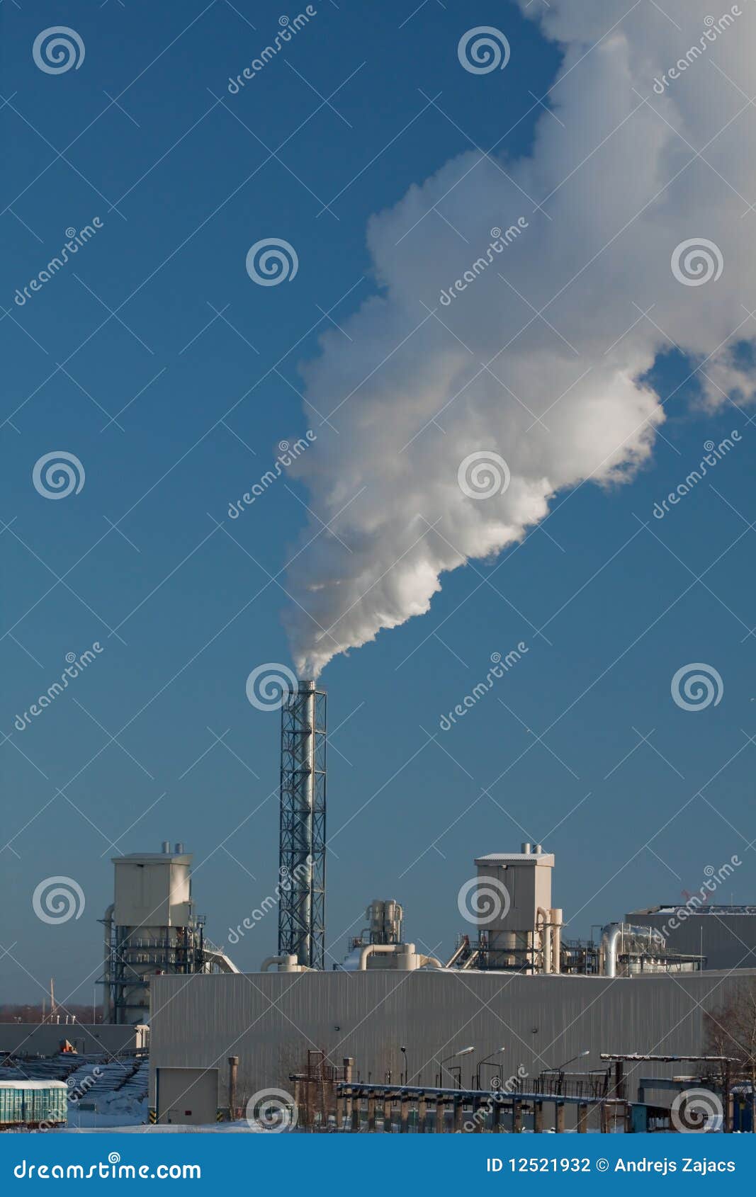 Smoke rising from factory stock photo. Image of carbon - 12521932