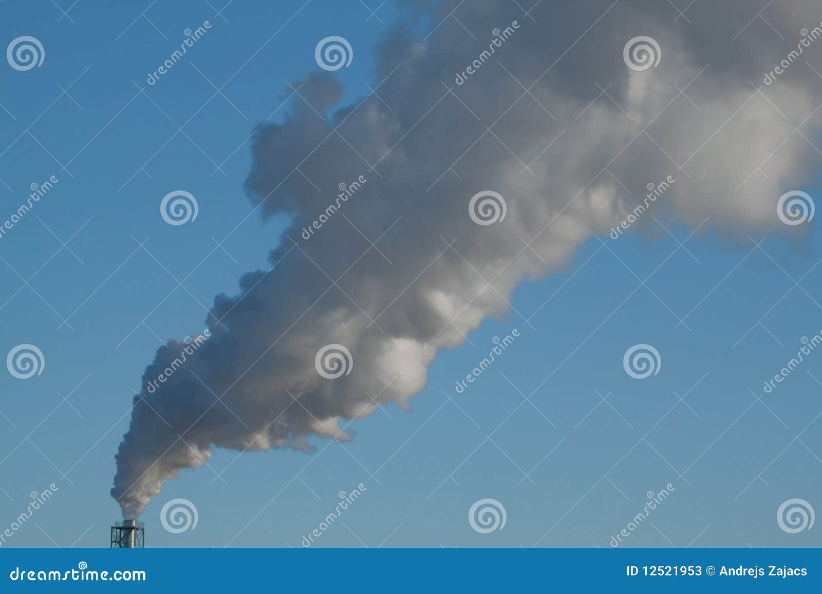 Smoke rising from factory stock image. Image of environment - 12521953