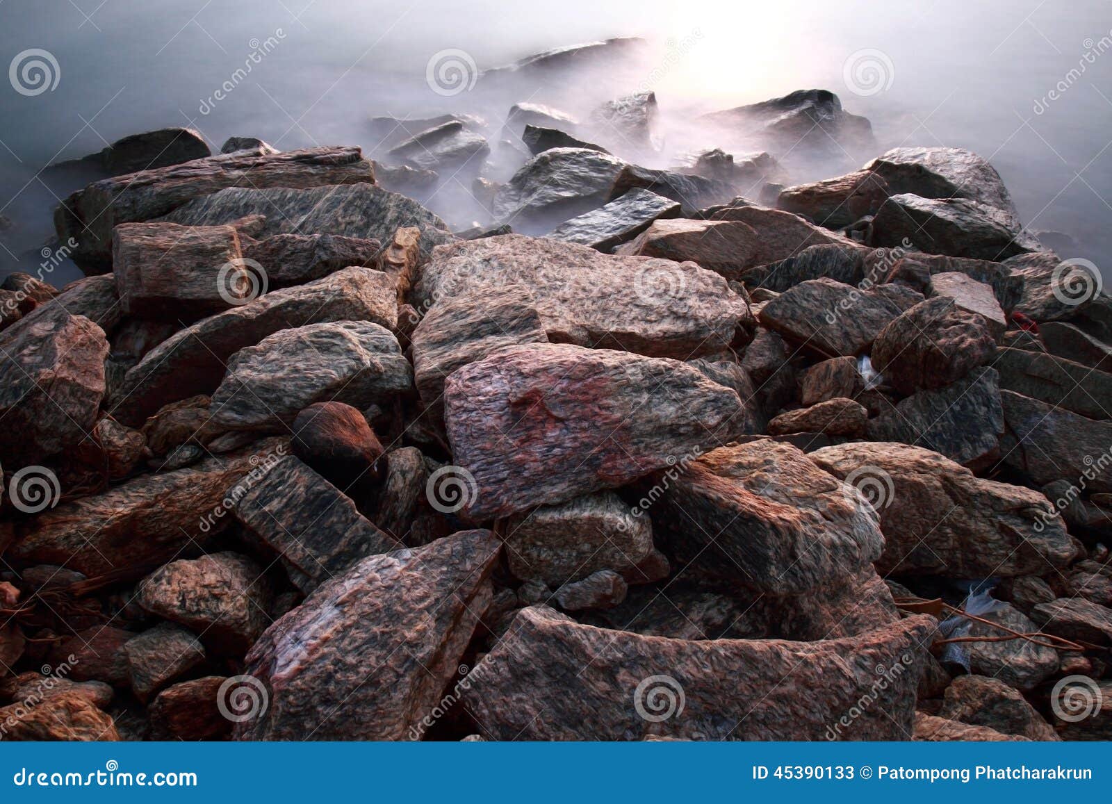 Smoke on the rock stock image. Image of relaxing, detail - 45390133