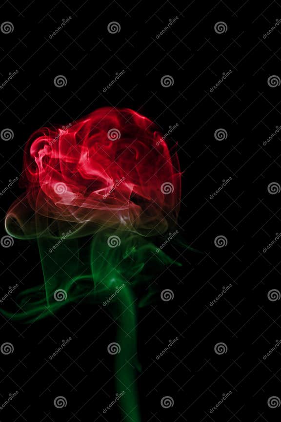Smoke is rose-shaped stock photo. Image of shroud, curl - 13183640