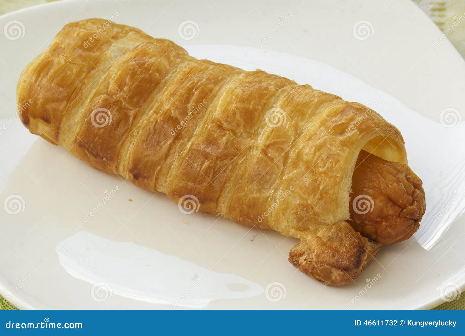 Smoke Sausage in the Roll Bun Stock Photo - Image of closeup, sausage ...