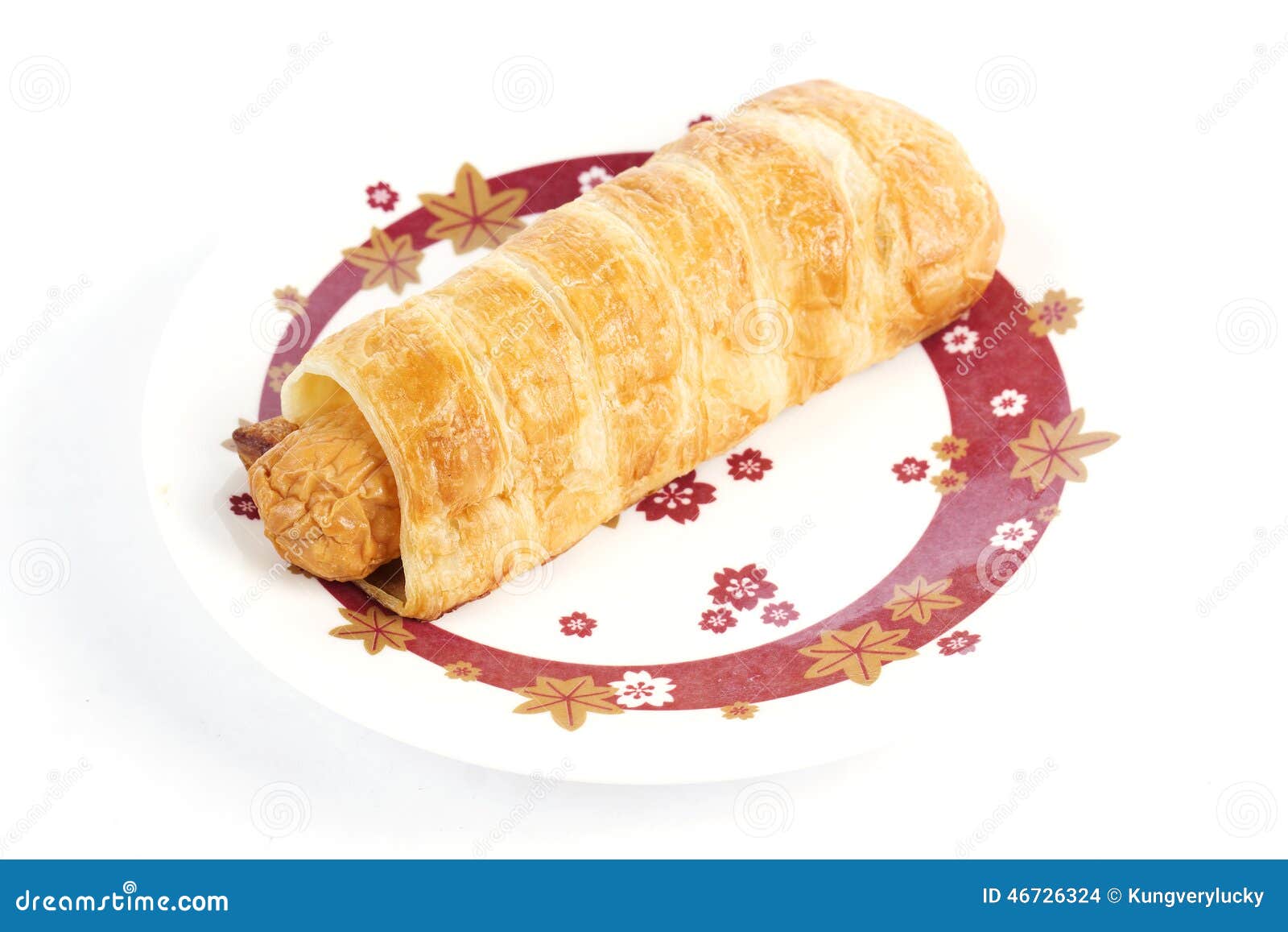 Smoke Sausage in the Roll Bun Stock Photo - Image of appetizer, cooking ...