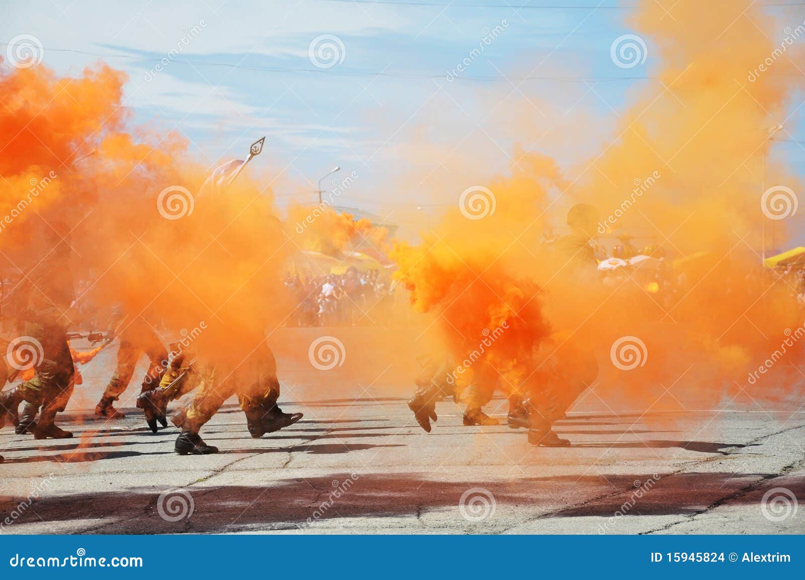 Smoke screen editorial stock image. Image of history - 15945824