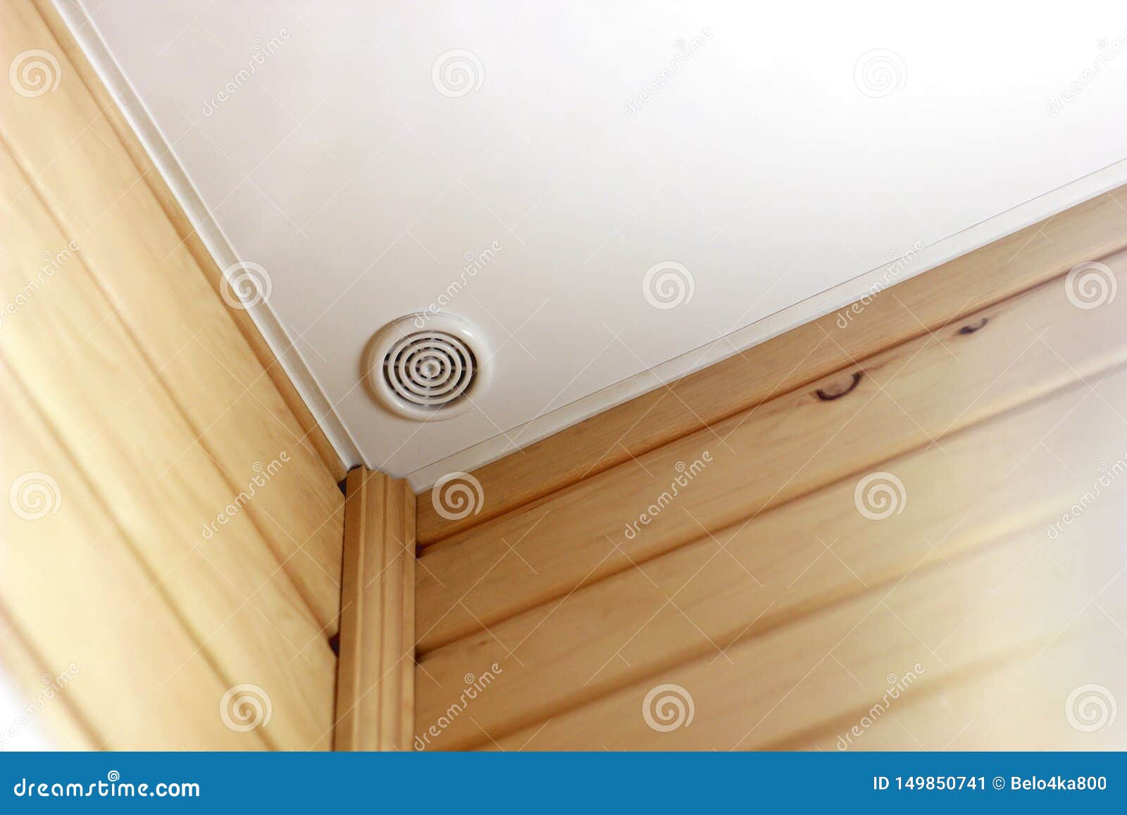 Fire Alarm of Fire Detector on a Ceiling. Stock Image - Image of ...