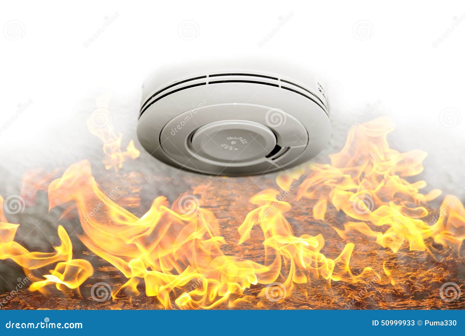 Smoke Sensor and Fire Alarm Stock Image - Image of alarm, battery: 50999933