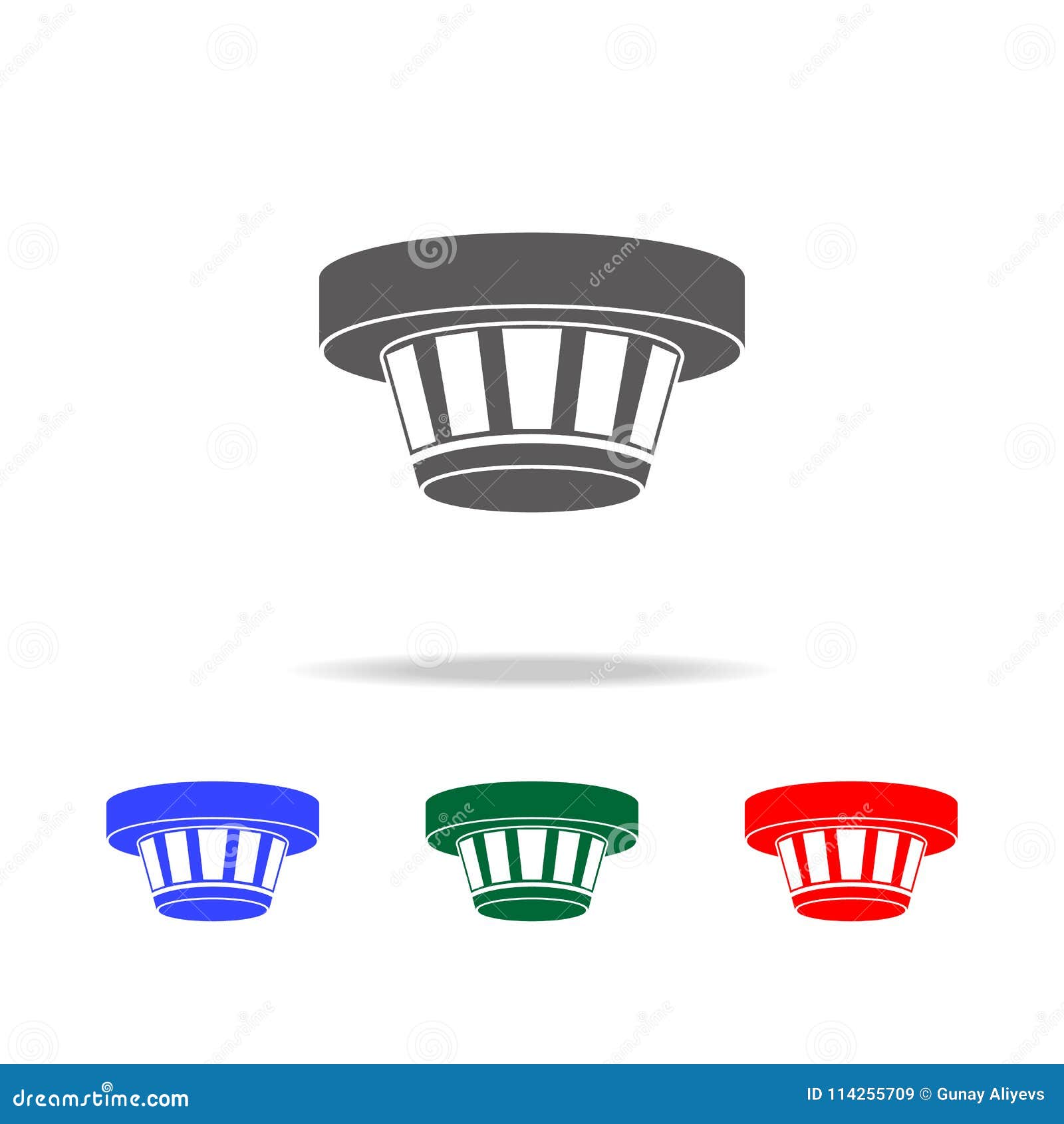 Smoke Sensor Icon. Elements of Firefighter Multi Colored Icons. Premium ...